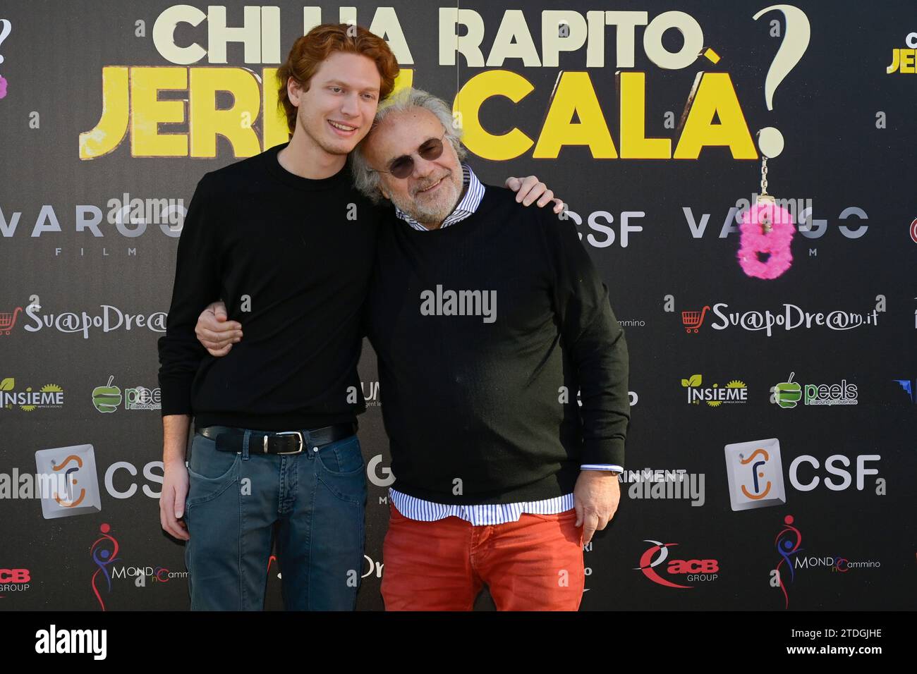 Rome, Italy. 18th Dec, 2023. Johnny Calà (l) and Jerry Calà (r) attend ...