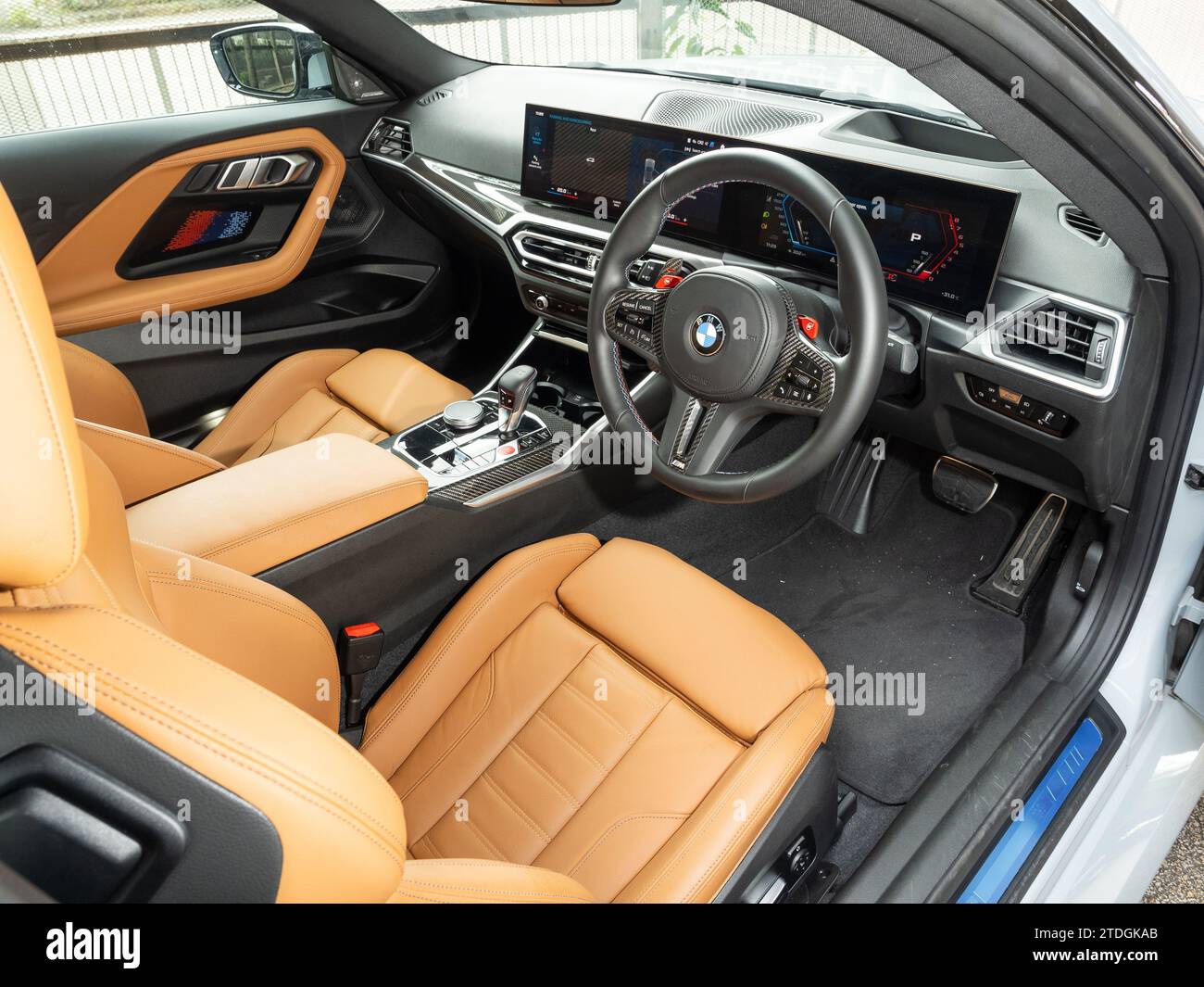 Hong Kong, China Sept 12, 2023 : BMW M2 2023 Interior Sept 12, 2023 in ...