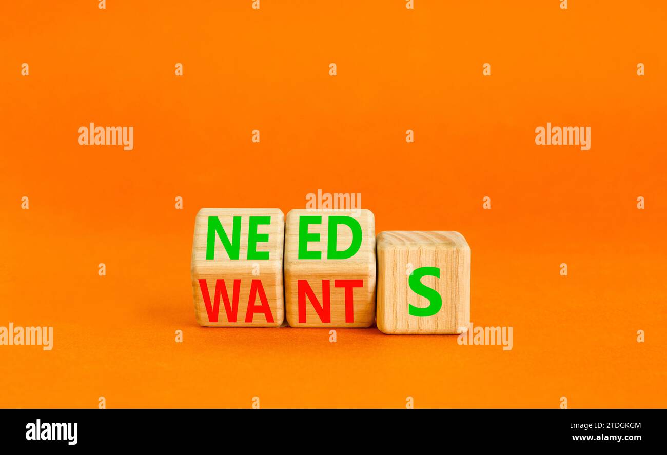 Wants or needs symbol. Turned wooden cubes and changed the word wants ...