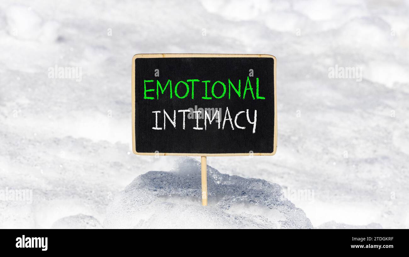 Emotional intimacy symbol. Concept words Emotional intimacy on ...