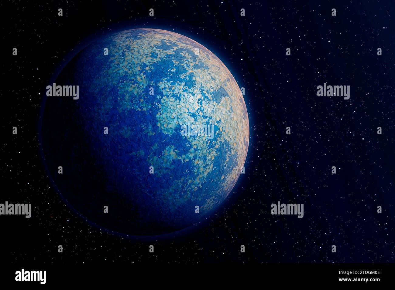 An exoplanet similar to Earth. Elements of this image furnished by NASA ...