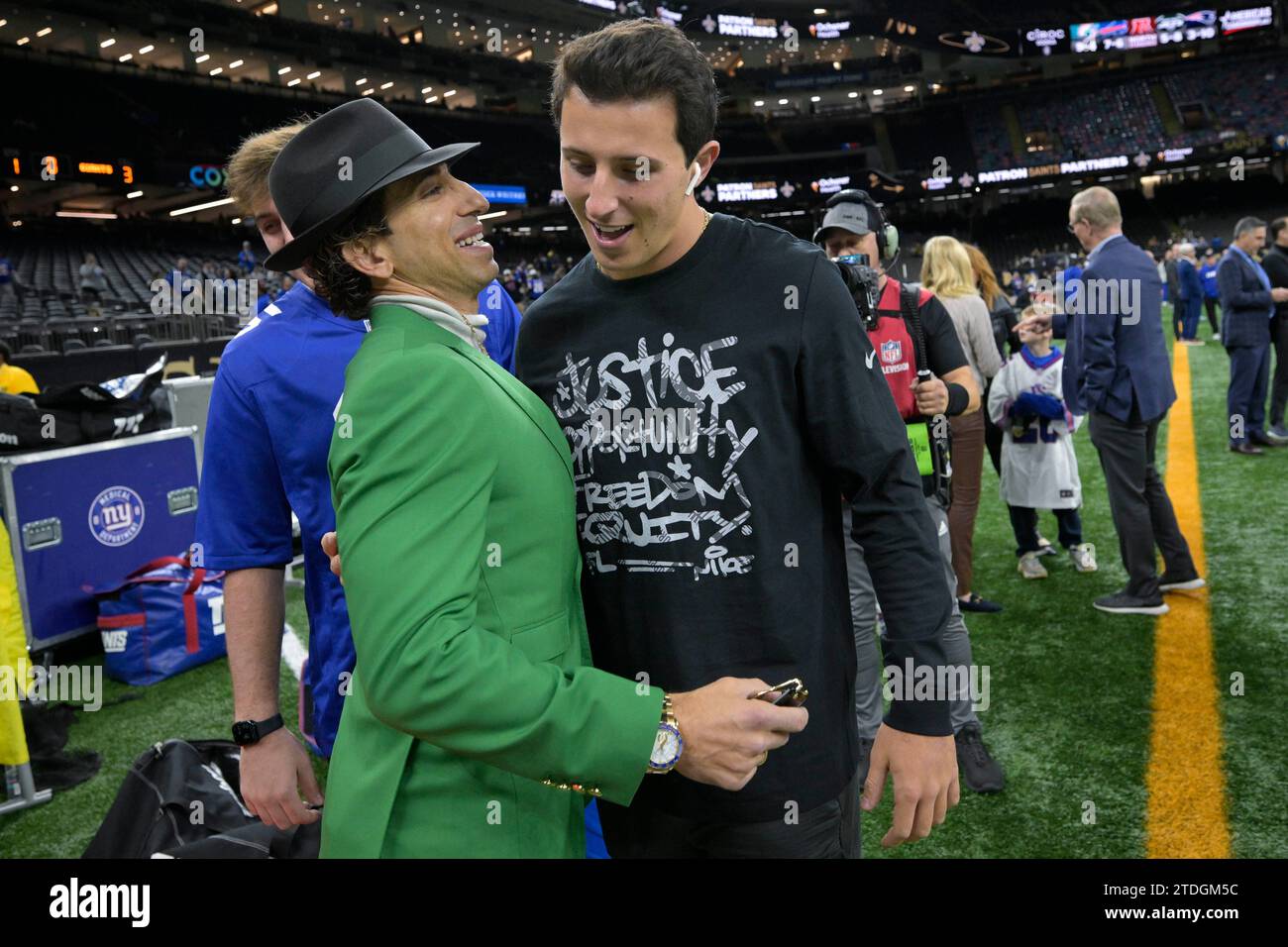 Sports agent Sean Stellato, left, who represents New York Giants ...