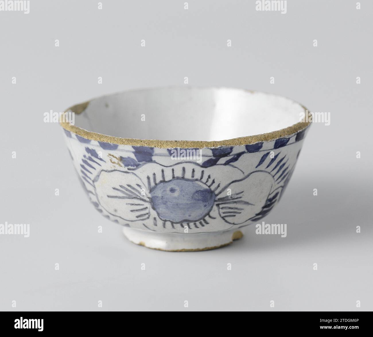 Cup of Faience, Anonymous, 1720 - 1770 Cup from Faience. Blue painted ...