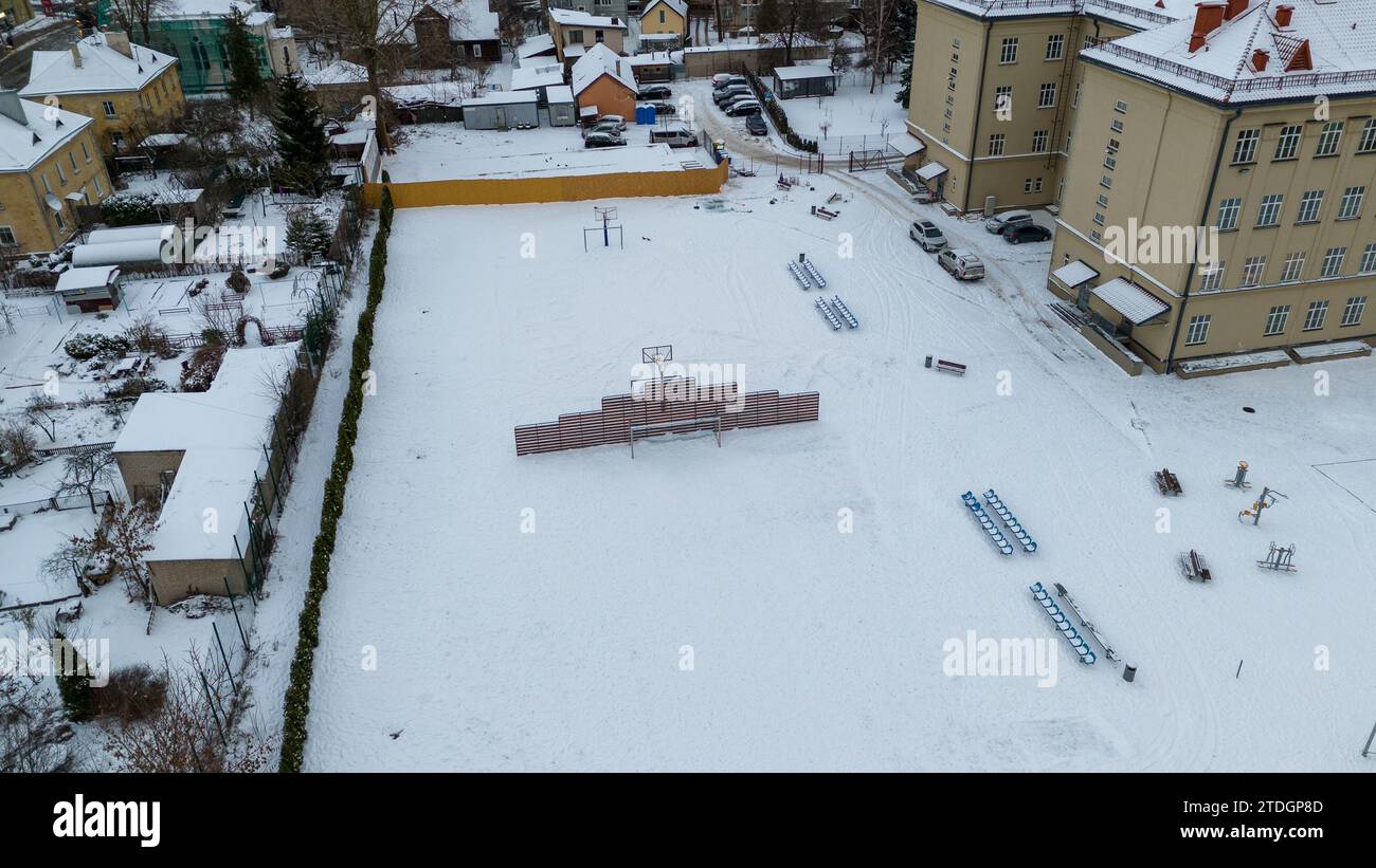 Aerial view high school football stadium hi-res stock photography and ...