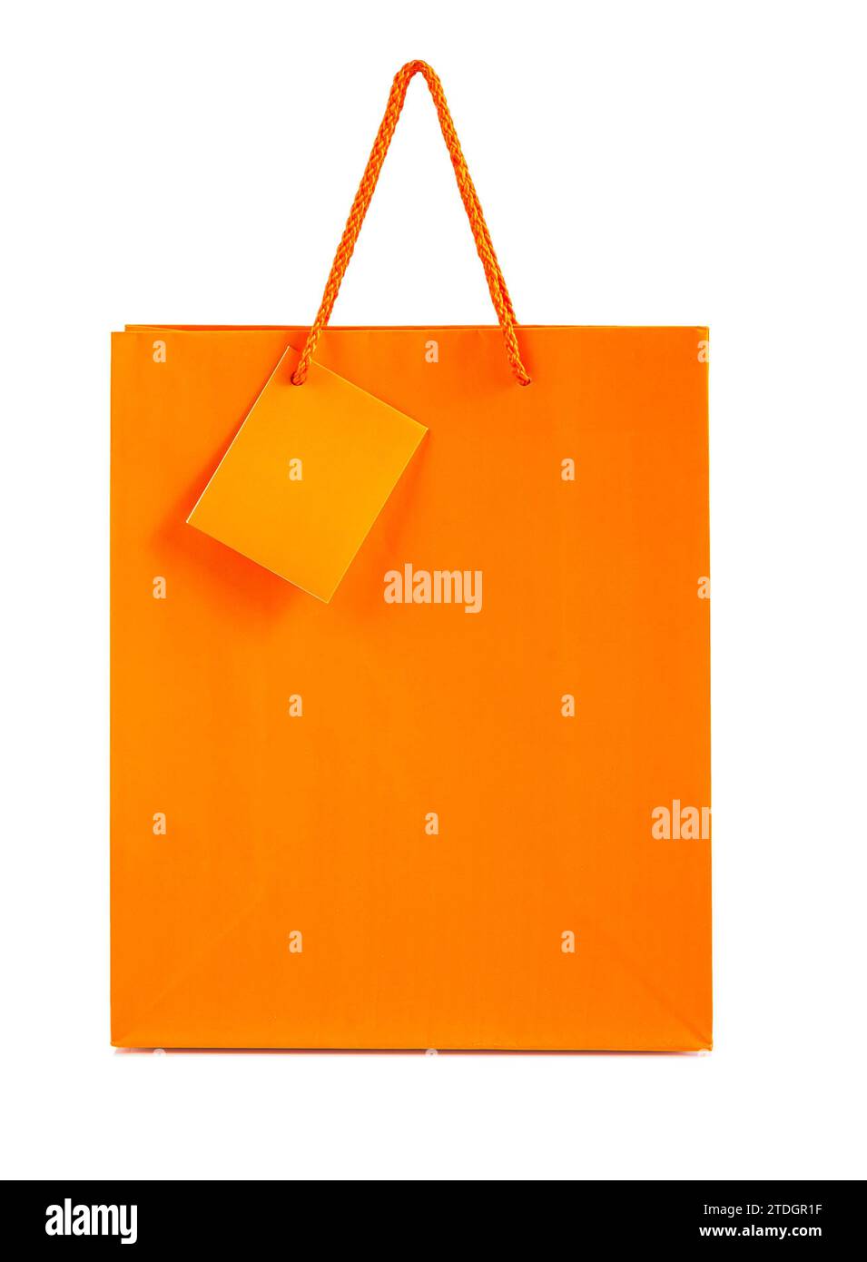 Insulated orange paper bag Stock Photo - Alamy