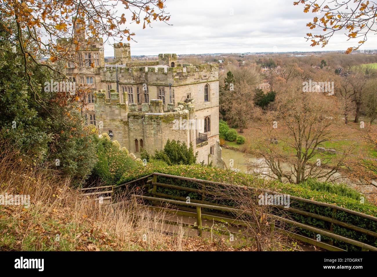 Warwick Castle a medieval castle originally built by William the ...