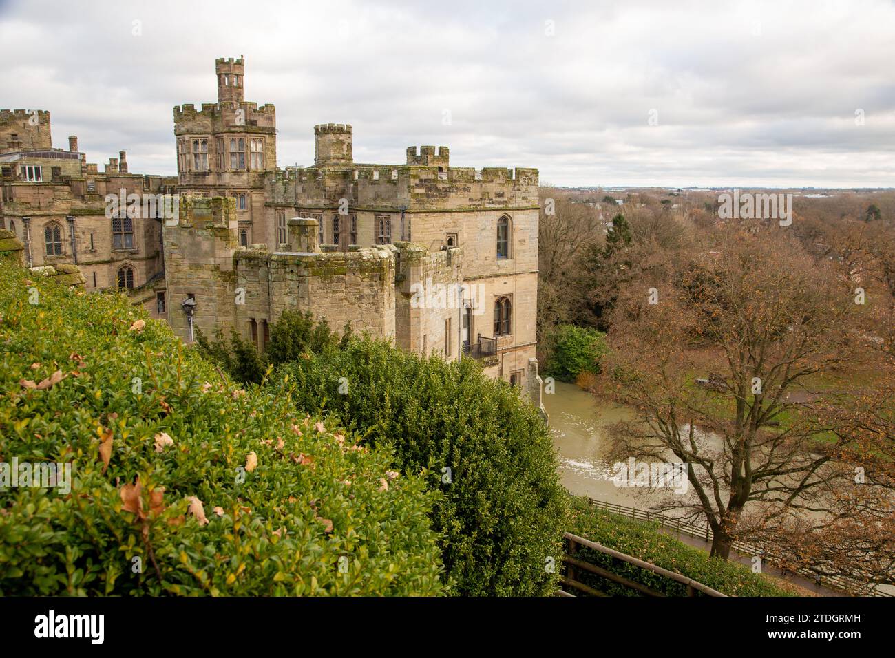 Warwick Castle a medieval castle originally built by William the ...