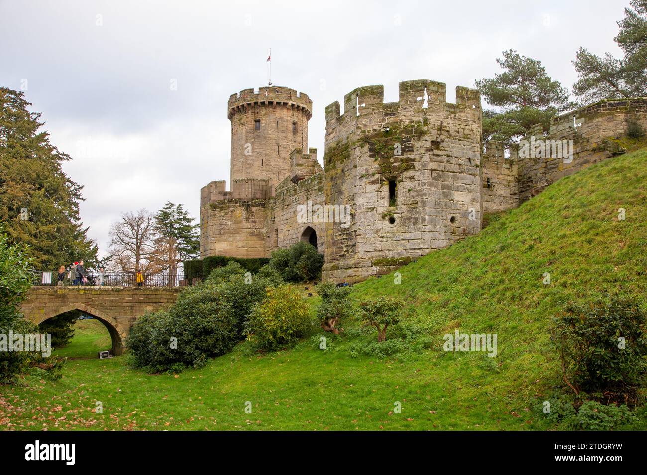 Warwick Castle a medieval castle originally built by William the ...