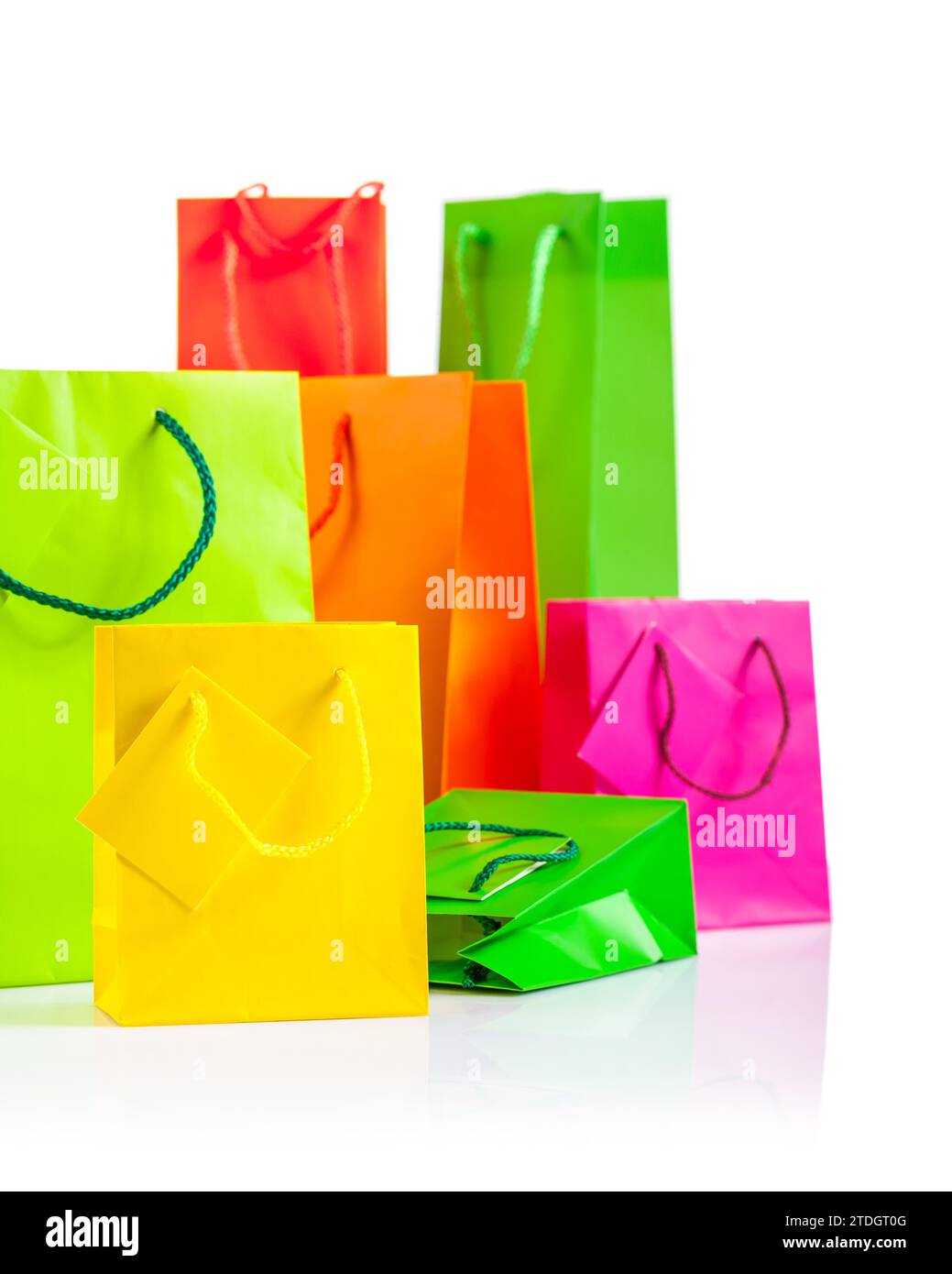 Big composition of coloured paper bags Stock Photo - Alamy