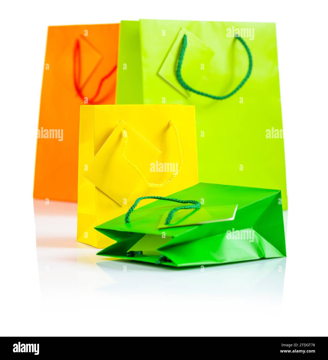 Coloured paper bags Stock Photo - Alamy