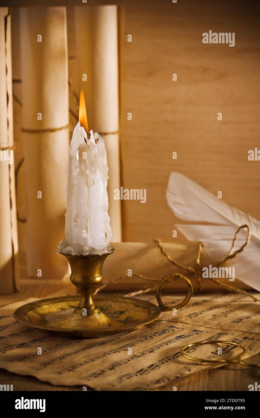 Composition of antique objects Stock Photo - Alamy