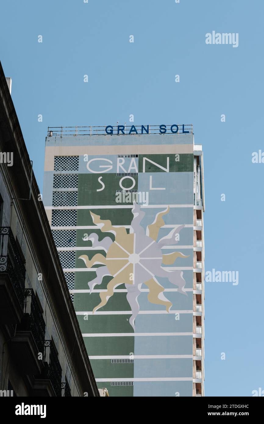 Alicante, Spain - October 13, 2023: Gran Sol Melia Hotel skyscraper in ...
