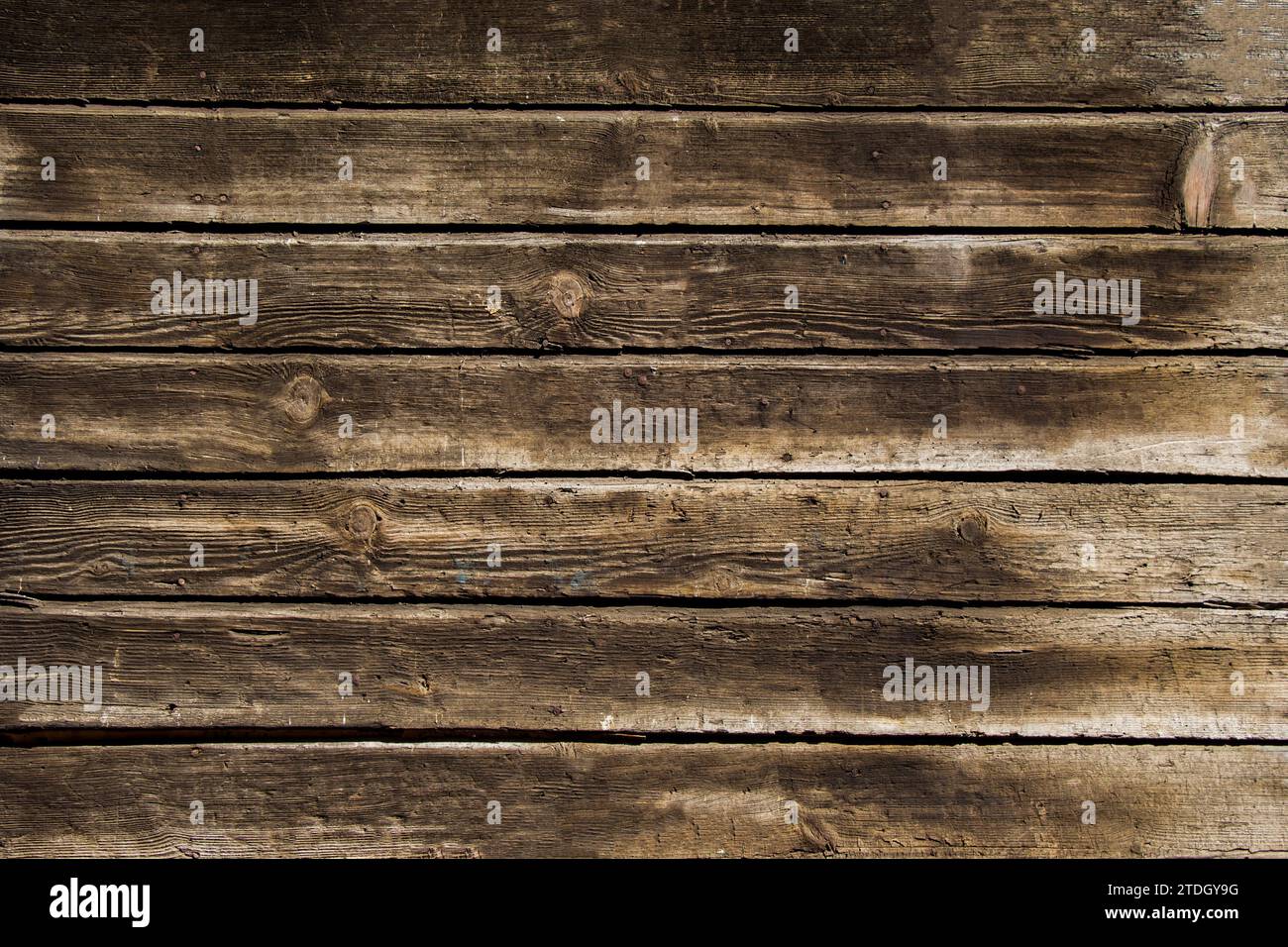 Texture details of an old wooden plunks as background Stock Photo - Alamy