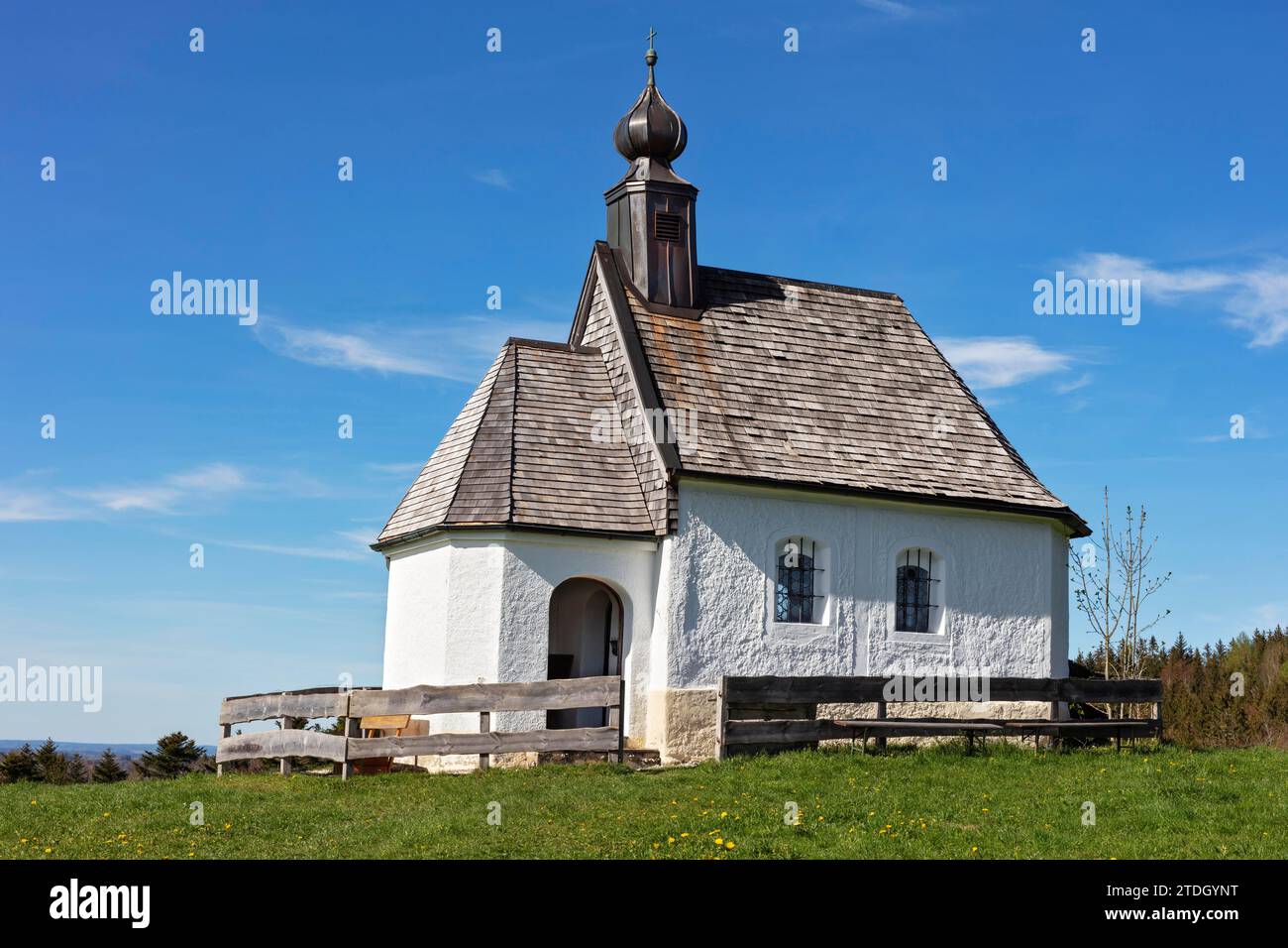 Small chapel with shingle roof, Bavaria, Germany Stock Photo - Alamy