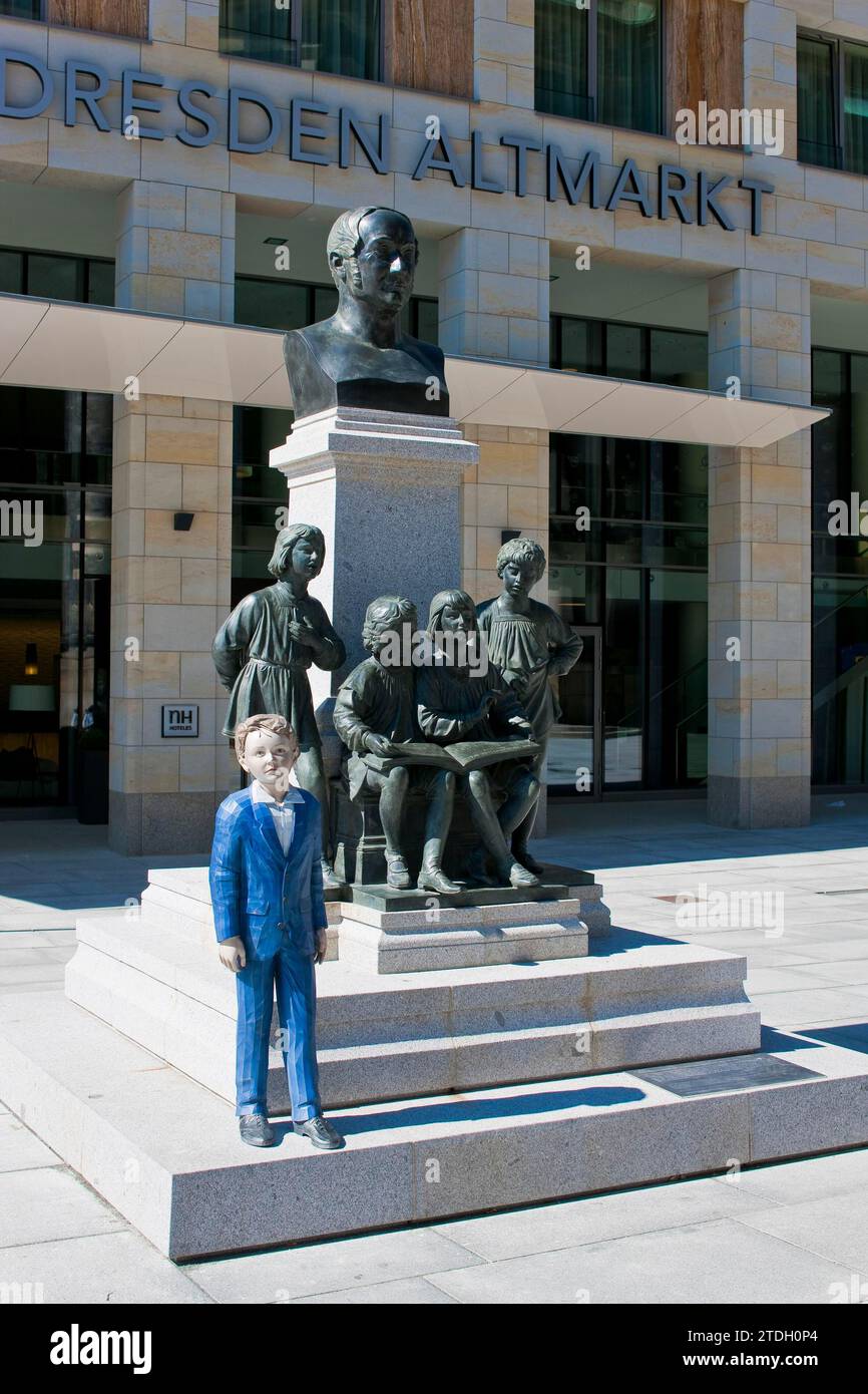 Monument to Kreuzkantor Ernst Julius Otto Stock Photo - Alamy