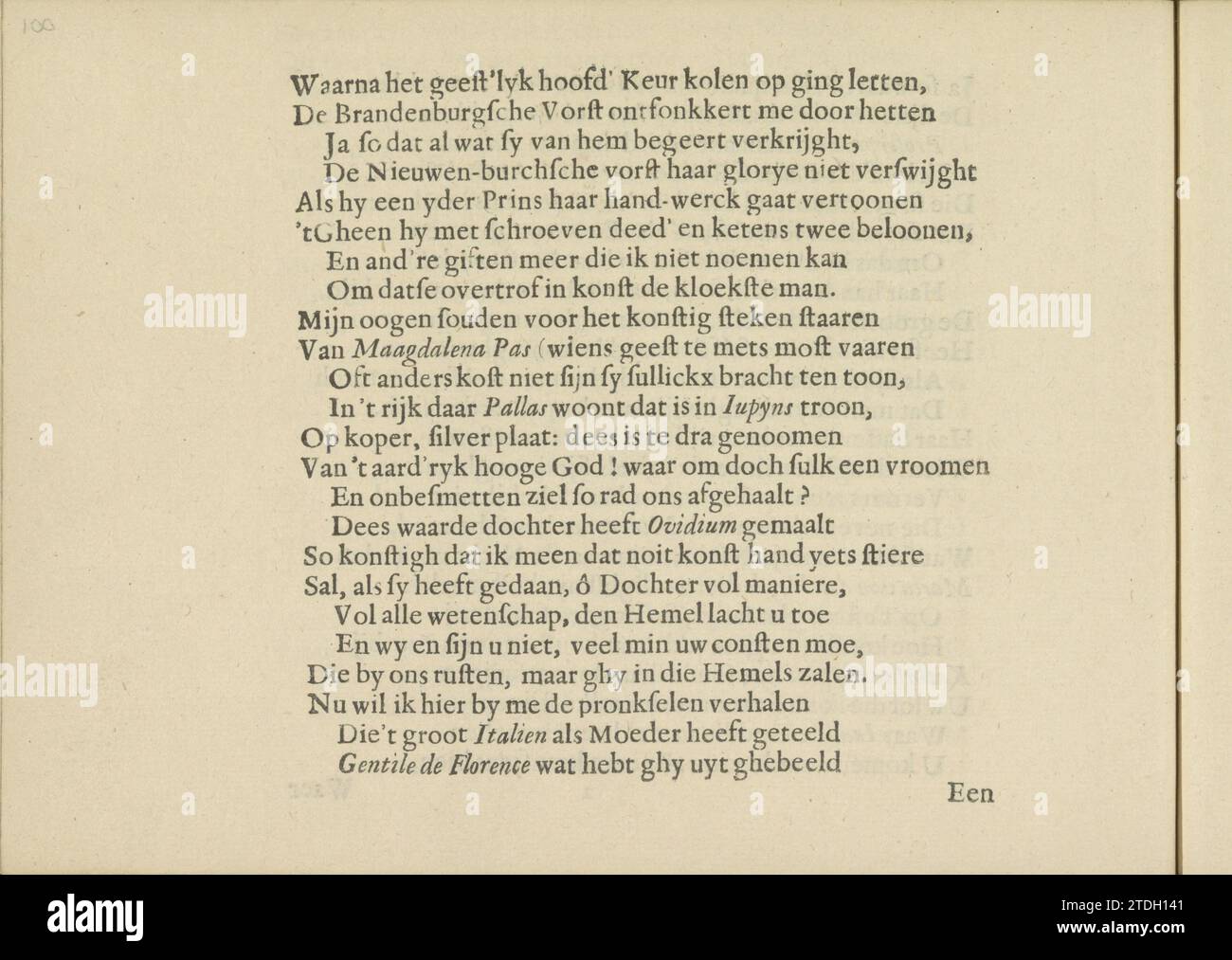 Dutch poem on the nymphs of the Amstel, page 9, 1640 Dutch poem on the ...