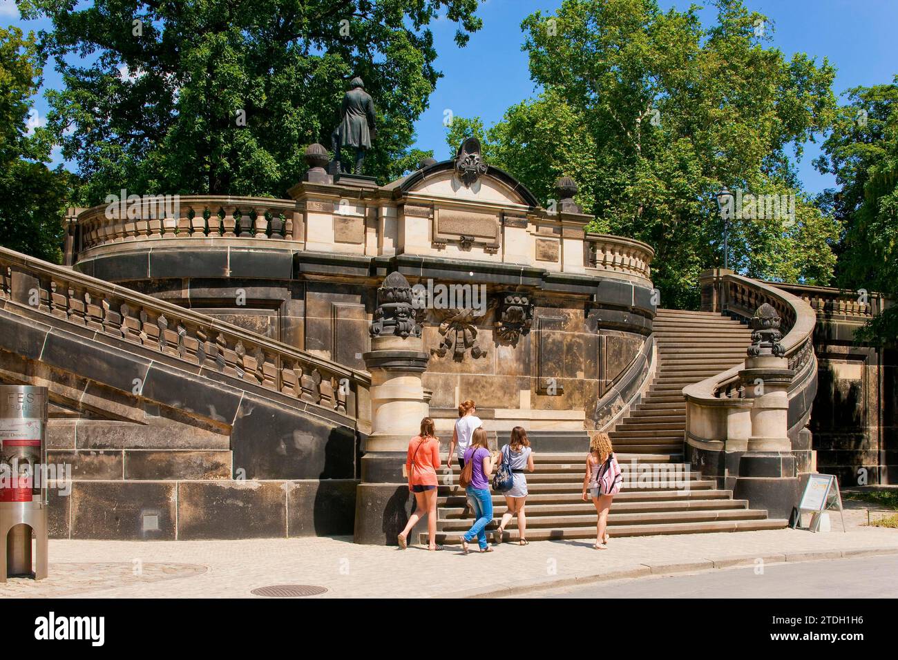 Georg-Treu-Platz in the old town centre of Dresden Stock Photo - Alamy
