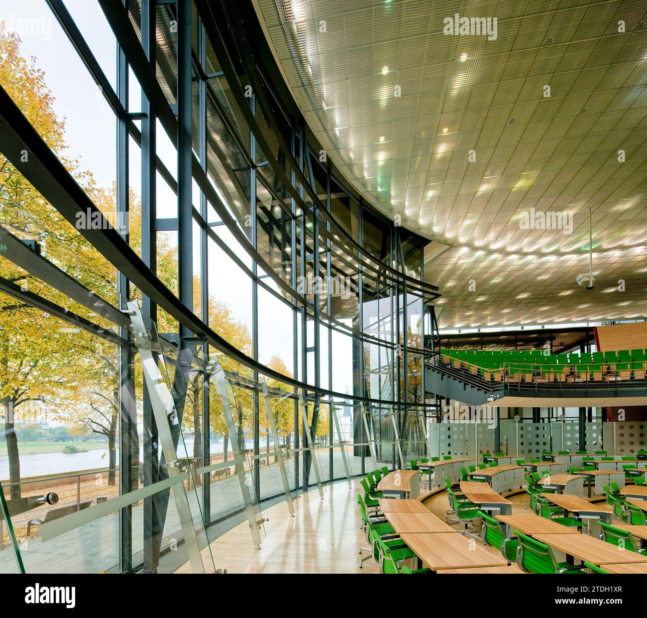 Saxon State Parliament, Plenary Hall Stock Photo - Alamy