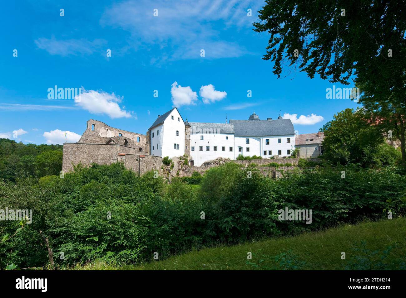 Lauenstein Castle in the Ore Mountains Stock Photo - Alamy