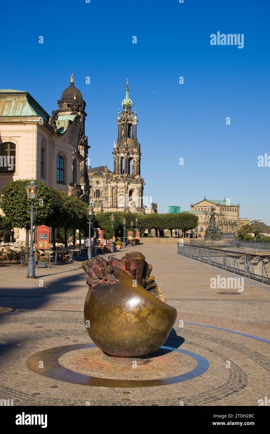 The Bruehlsche Terrasse is an architectural ensemble and a tourist ...