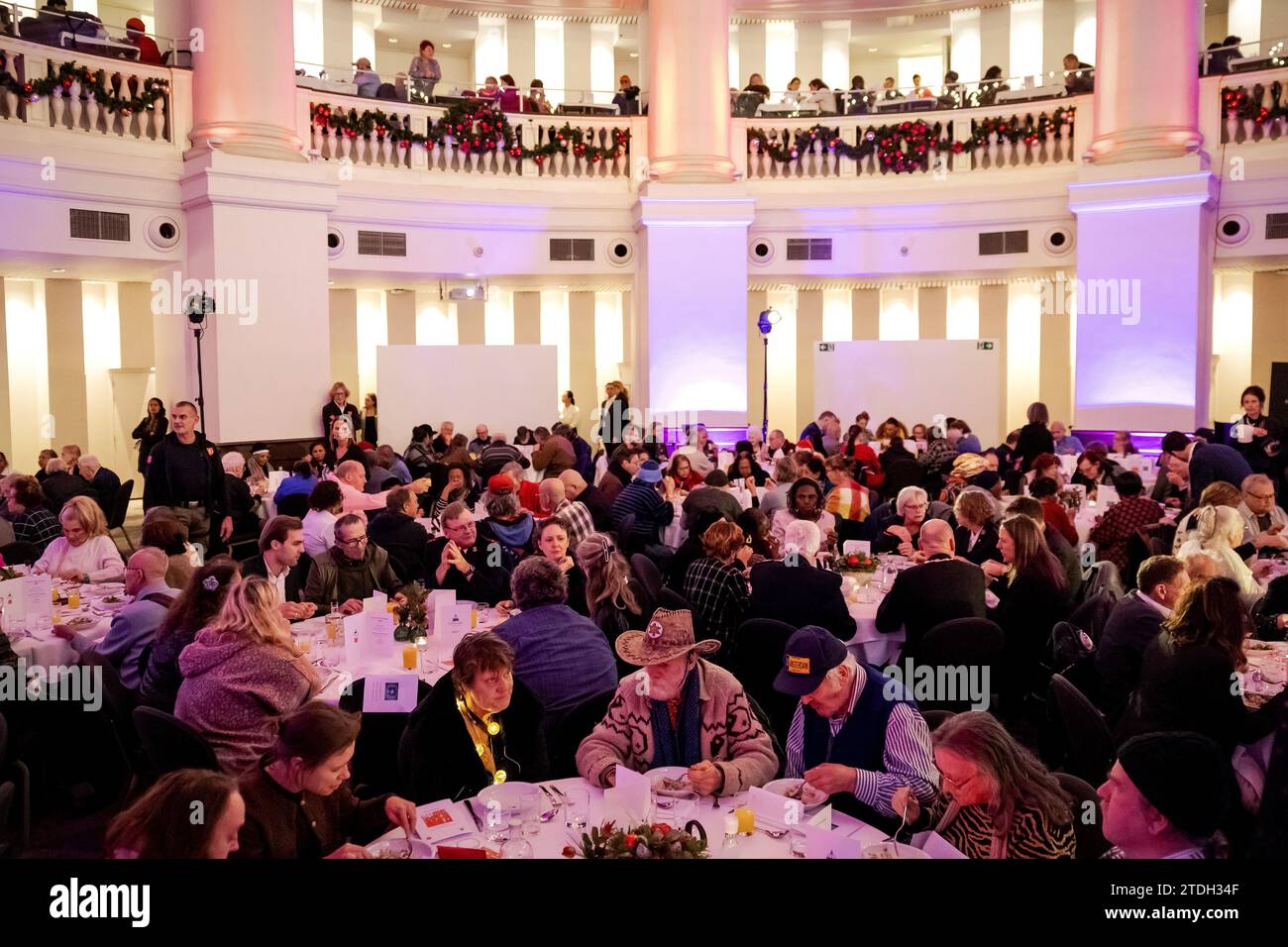 AMSTERDAM - Attendees during a Christmas celebration of the Salvation ...