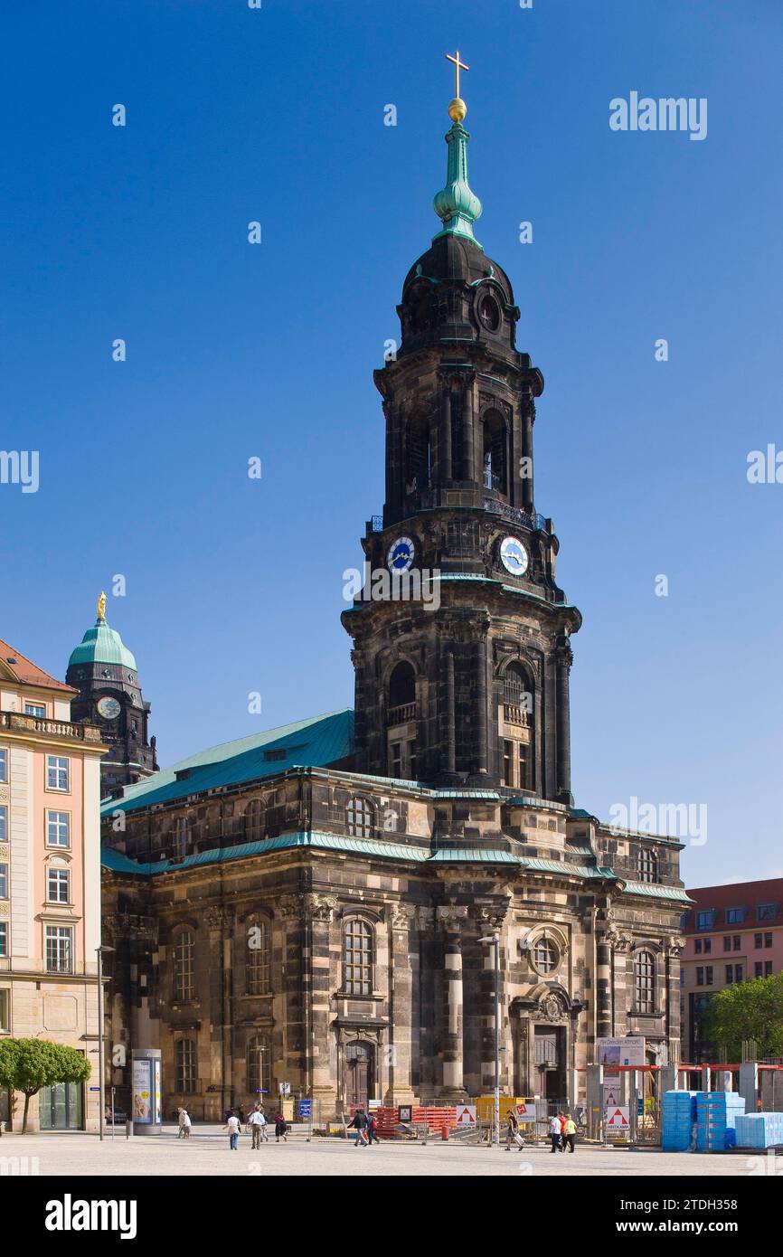 Cross Church Dresden Stock Photo - Alamy