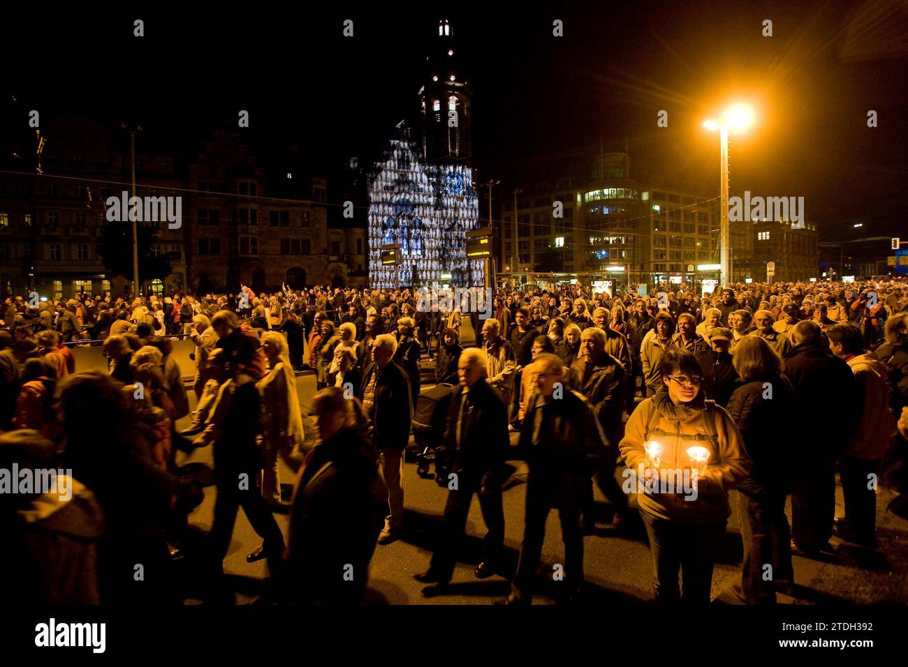 Leipzig Light Festival 2009 Stock Photo - Alamy