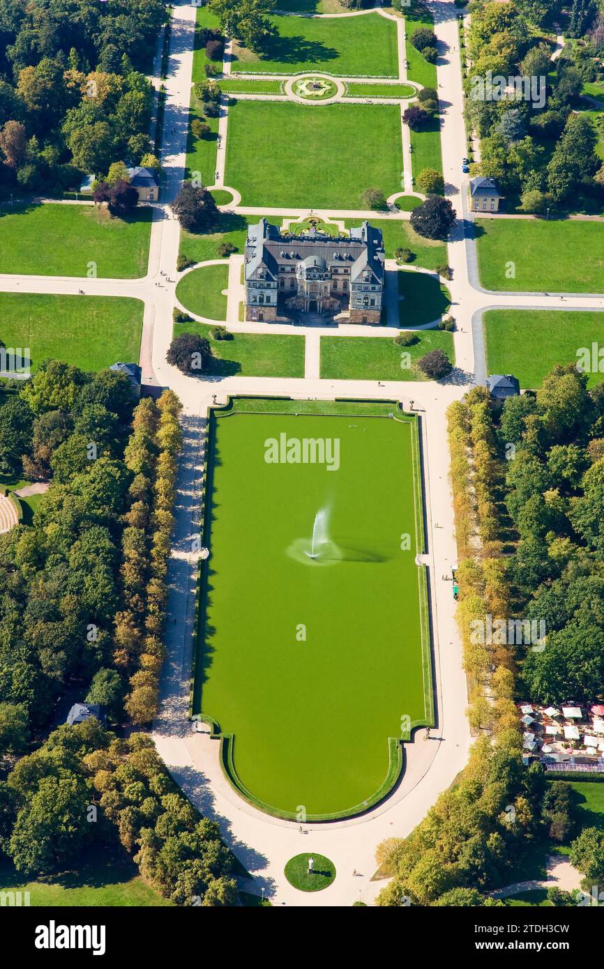 Aerial view Dresden Grosser Garten Stock Photo - Alamy
