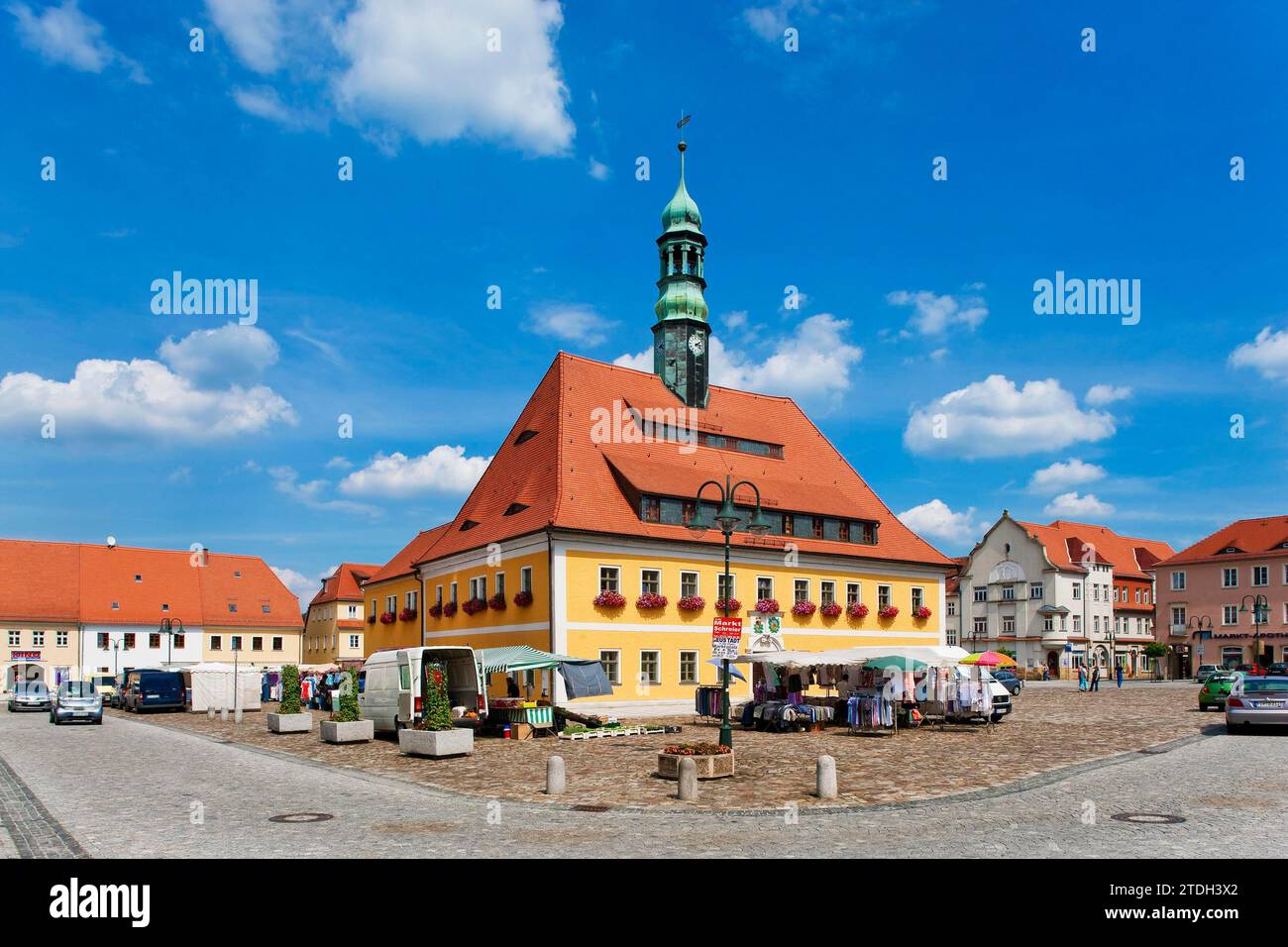 Neustadt in Saxony, Rathaus am Mark Stock Photo - Alamy