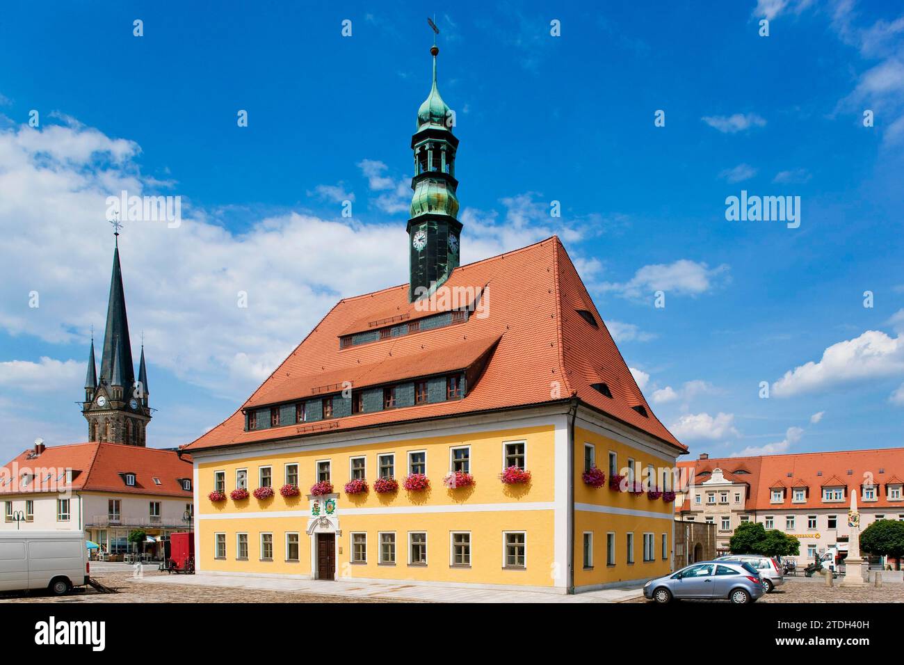 Neustadt in Saxony, Rathaus am Mark Stock Photo - Alamy