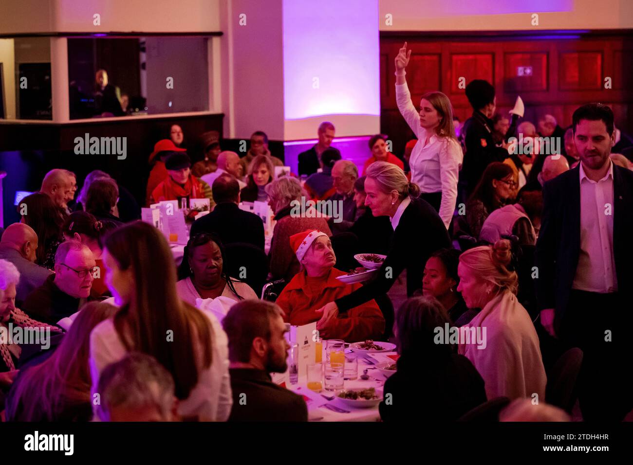 AMSTERDAM - Attendees during a Christmas celebration of the Salvation ...