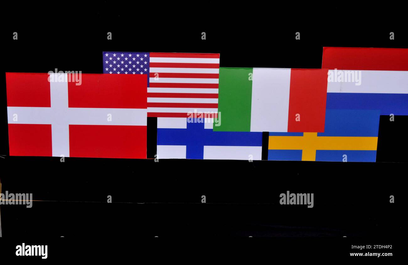 Copenhagen, Denmark /18 December 2023/Soem nato countries national ...