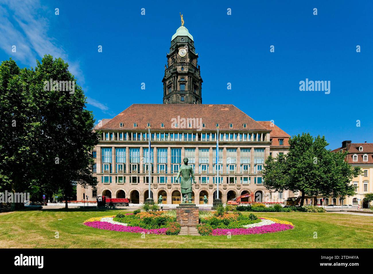Dresden city hall hi-res stock photography and images - Alamy