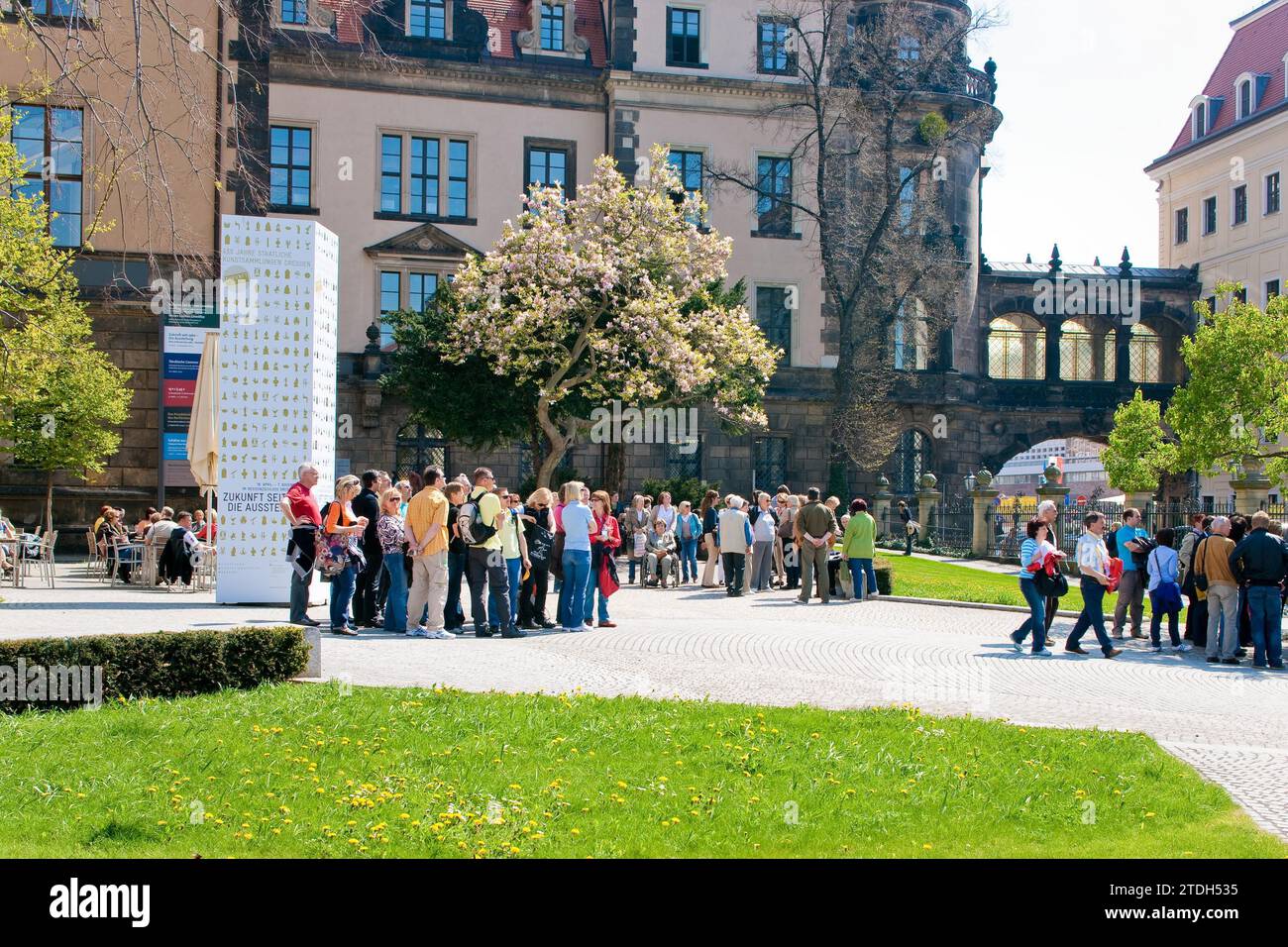 Residential Palace in spring. Large parts of the Residenzschloss in ...