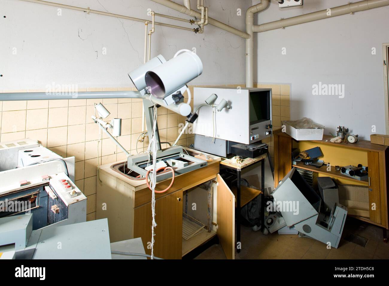 Dresden Stasi memorial, interrogation rooms, archive, photo lab Stock ...
