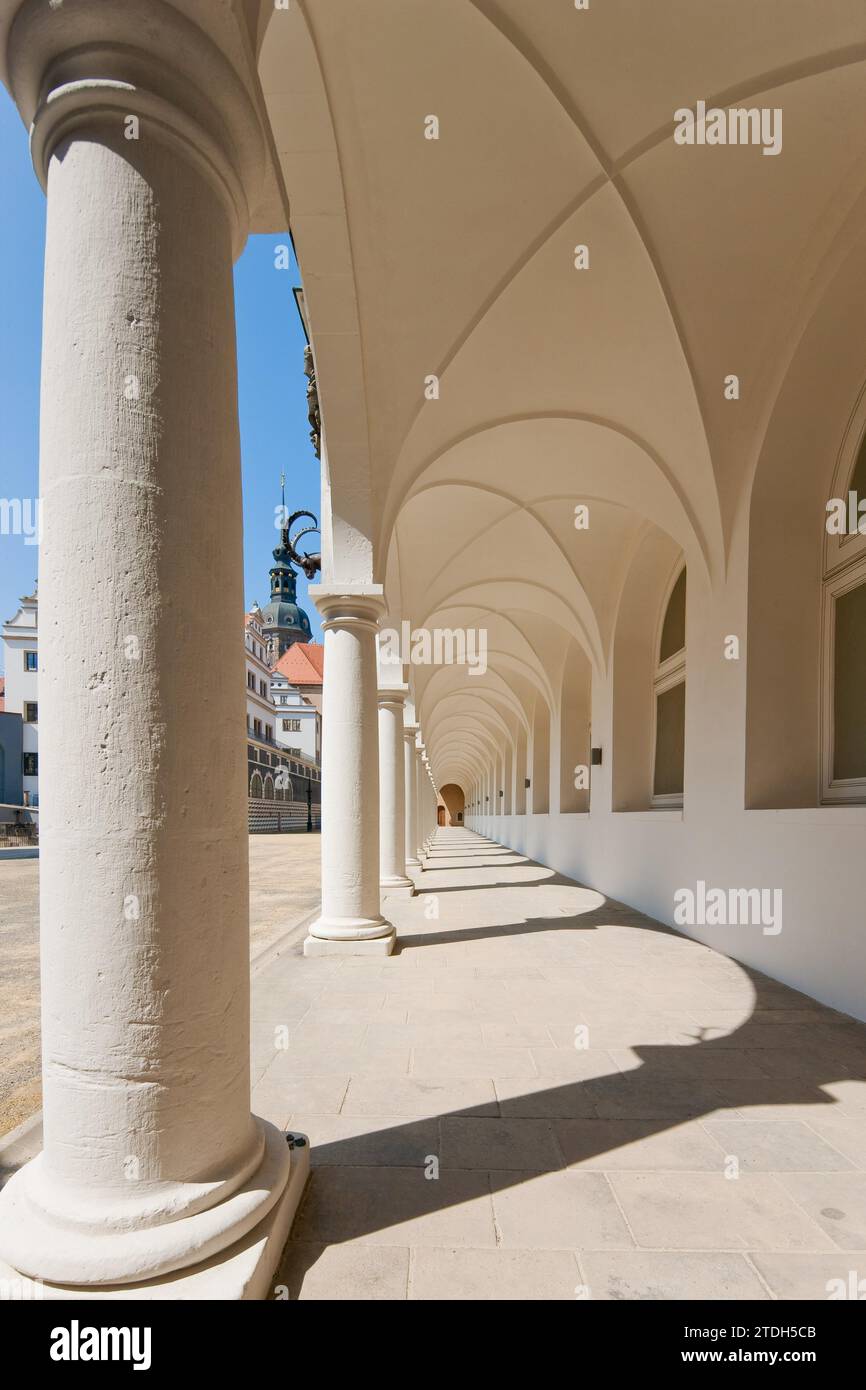 Stable courtyard of Dresden Castle Stock Photo - Alamy