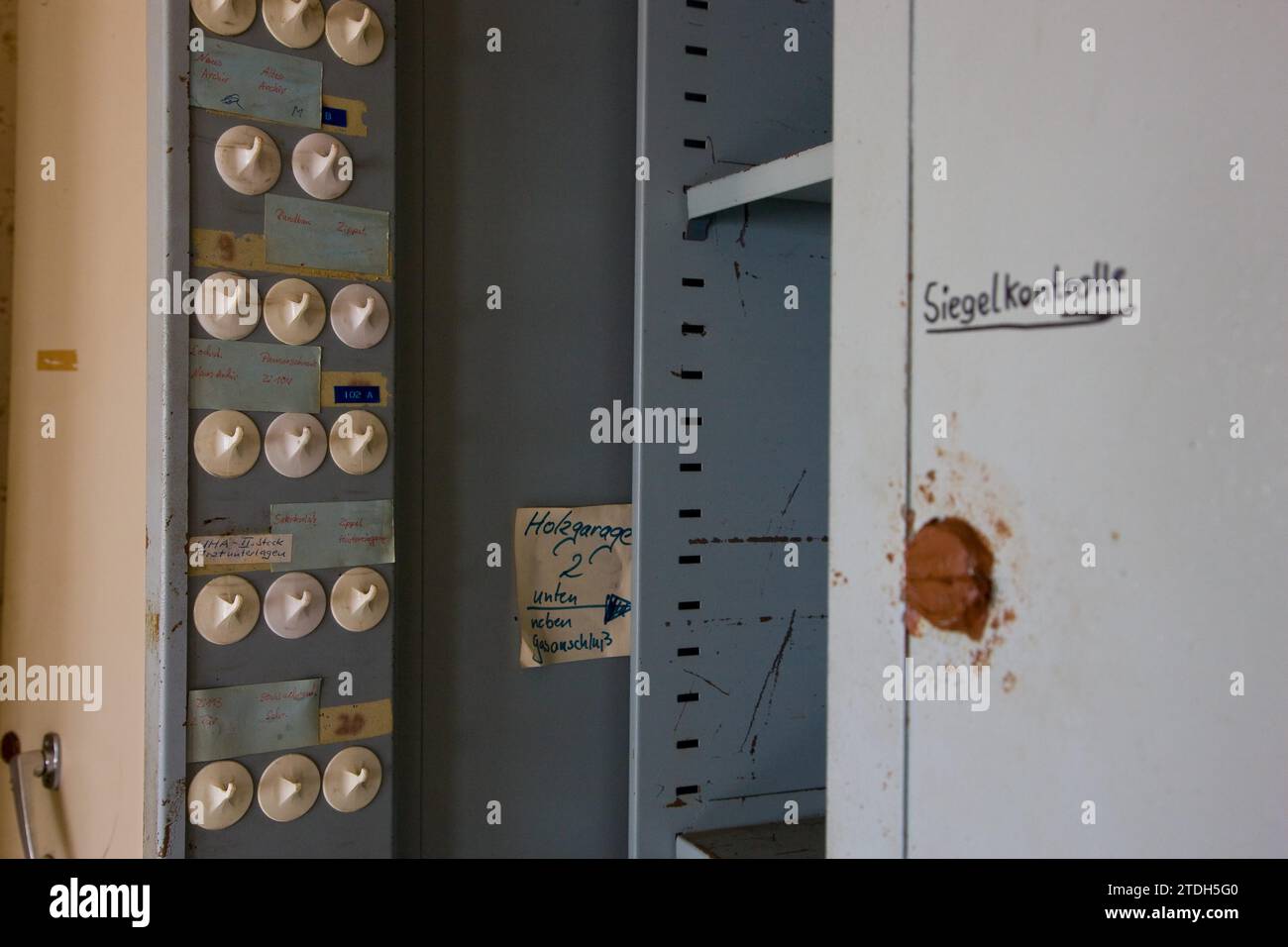 Dresden Stasi memorial, interrogation rooms, archive, photo lab Stock ...