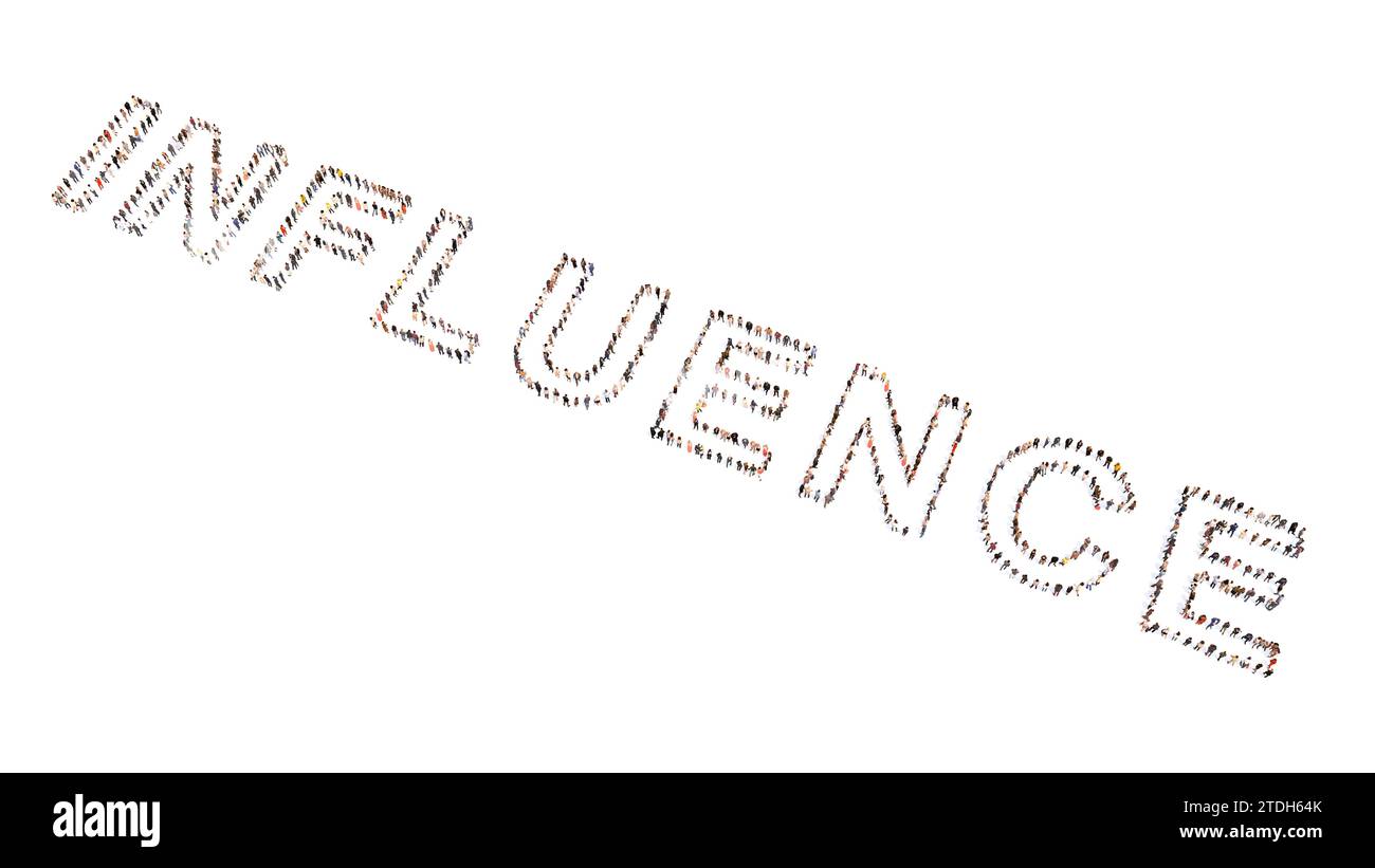 Concept conceptual large community of people forming the the word ...