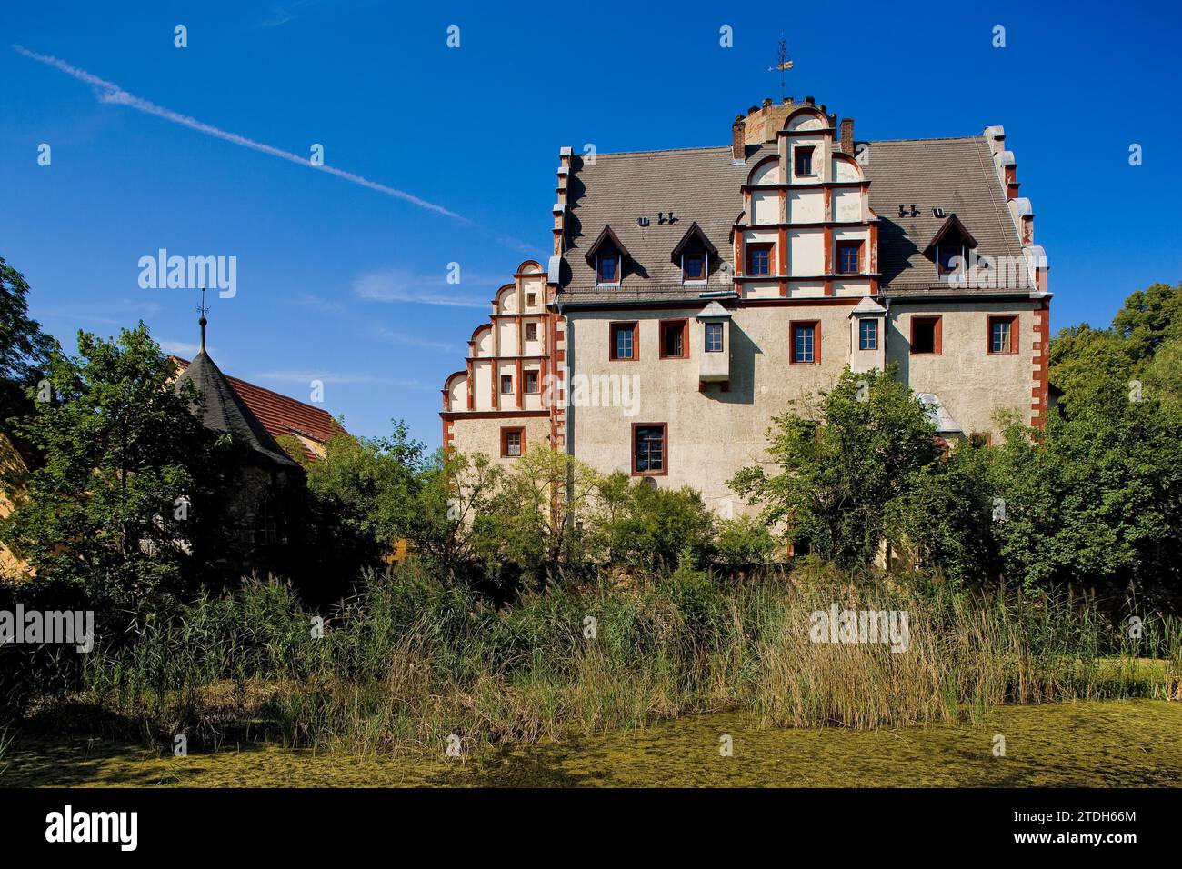 The castle, which developed from a medieval moated castle with towers ...