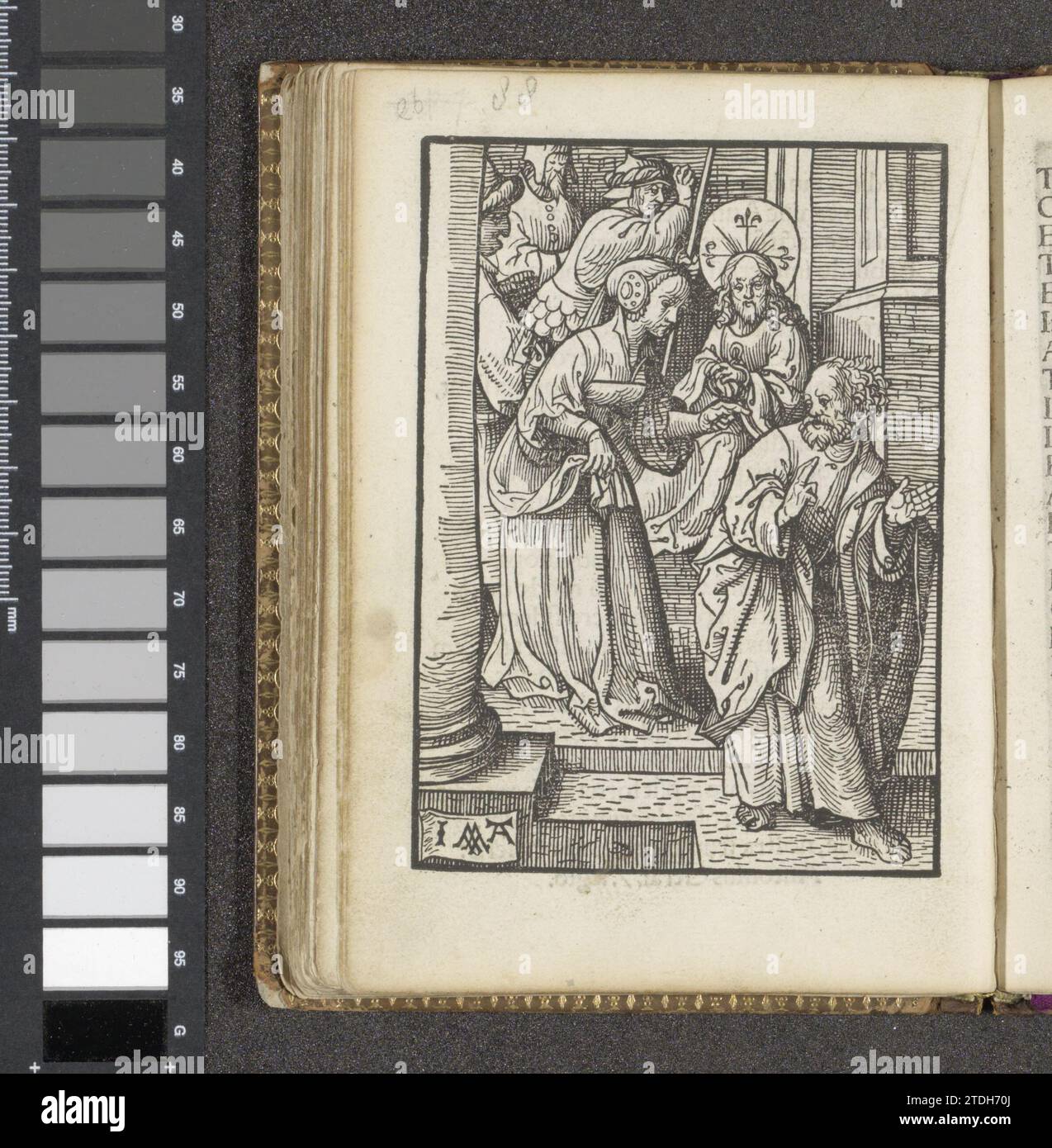 Denial of Peter, 1523 A woman points to Peter and asks if he does not ...