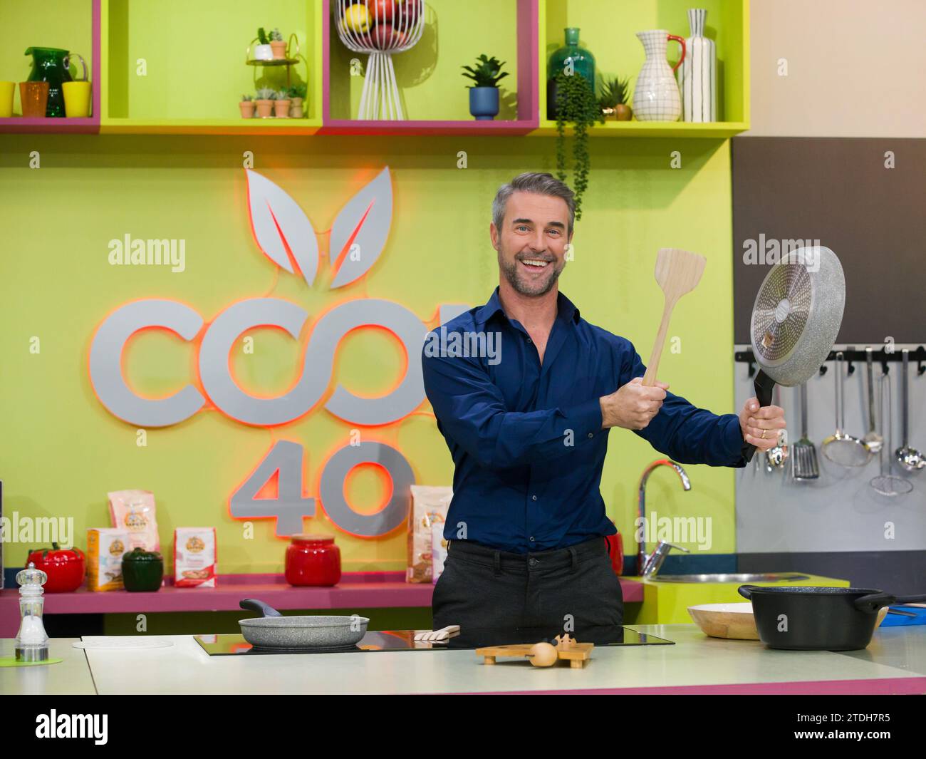 Naples, Italy. 18th Dec, 2023. Napoli, studi Rai, trasmissione tv "Cook ...