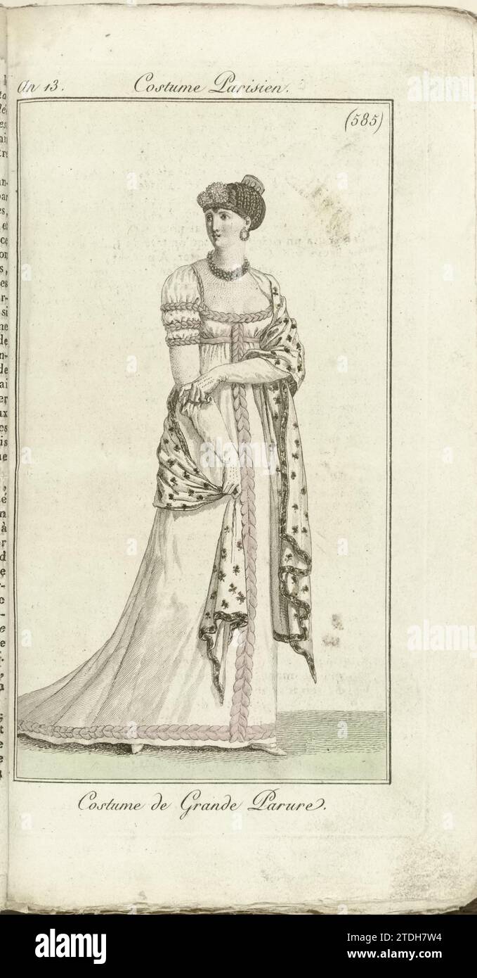 Journal of the ladies and fashions, Parisian costume, 1805, year 13 ...