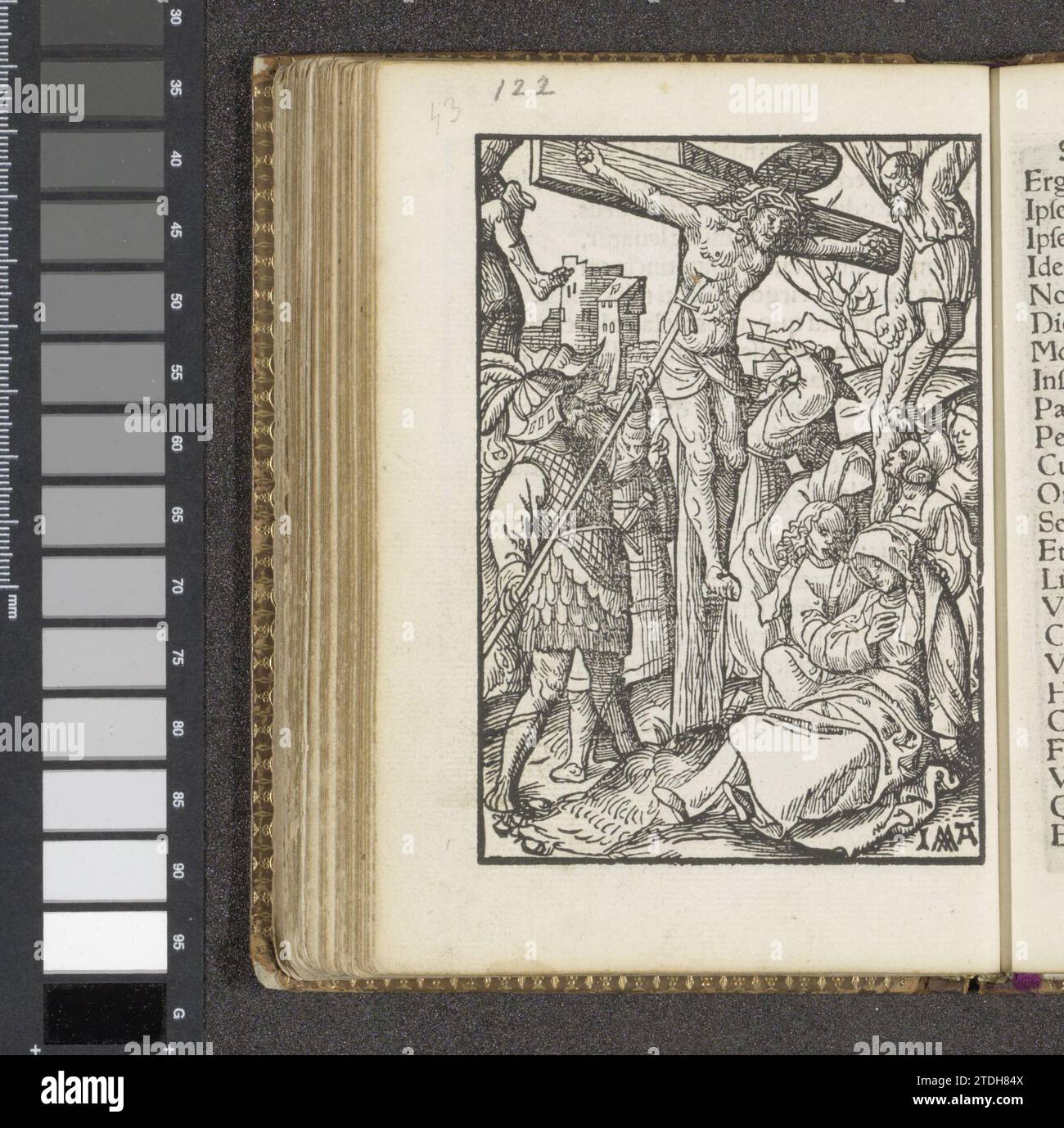 Christ on the cross with a lance, 1523 Christ hangs on the cross ...