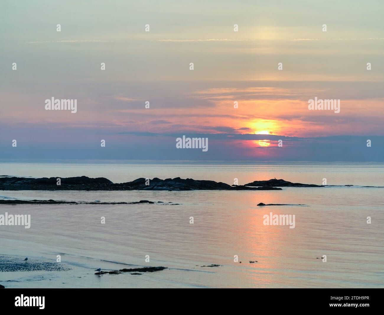 Sunset in Métis-sur-Mer, Quebec, Canada Stock Photo - Alamy