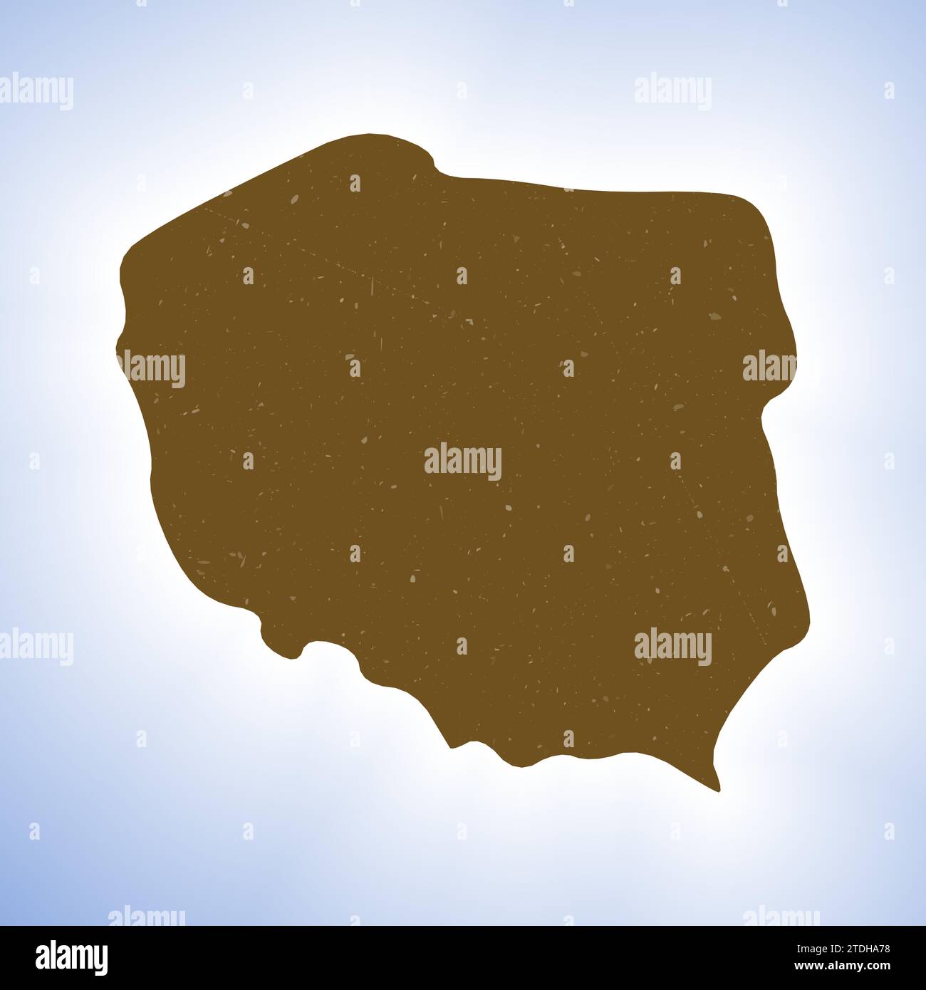 Poland shape on gradient background. Country map with scratch texture ...