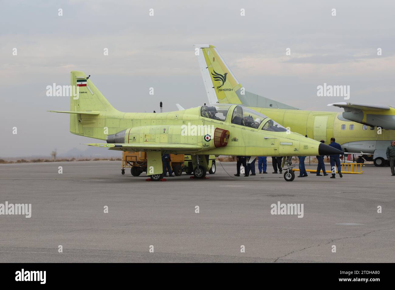 Tehran, Iran. 18th Dec, 2023. The HESA Yasin is an Iranian training jet ...