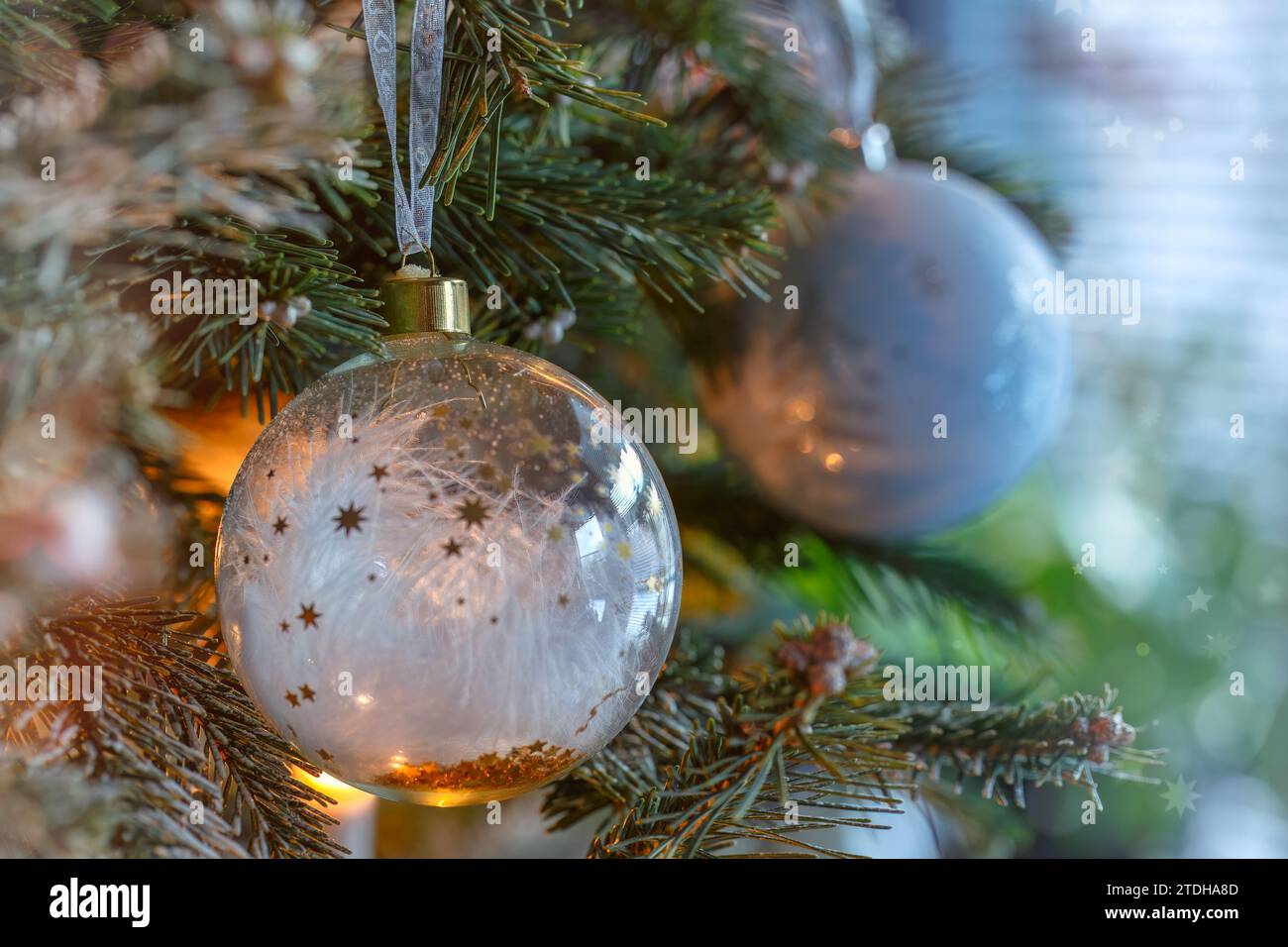 Close-up of christmas and new year decorations. Grate background for ...