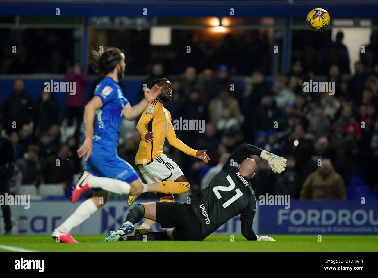 Leicester City's Stephy Mavididi scores their side's first goal of the ...