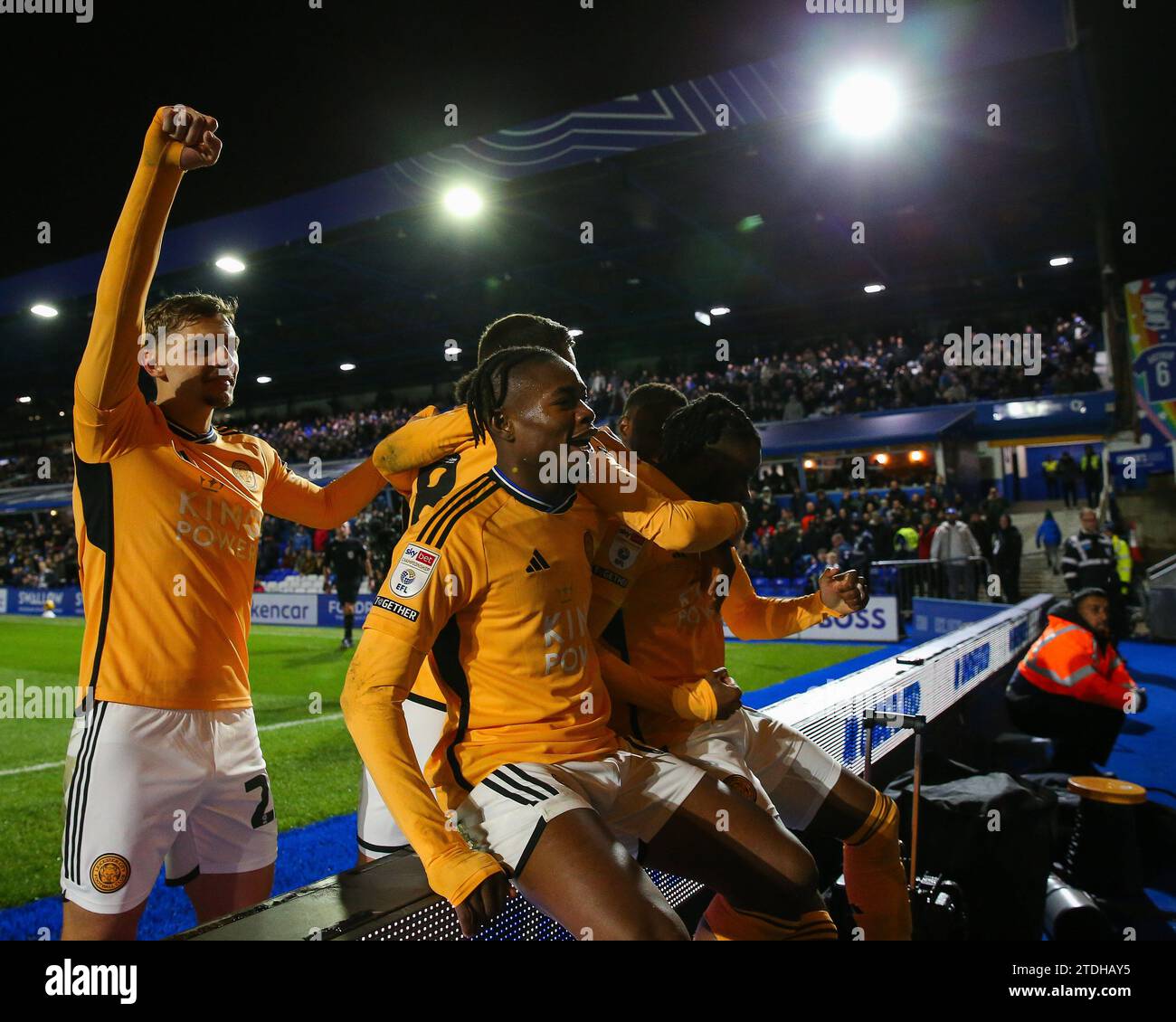 Stephy Mavididi #10 of Leicester City celebrates his goal to make it 0 ...