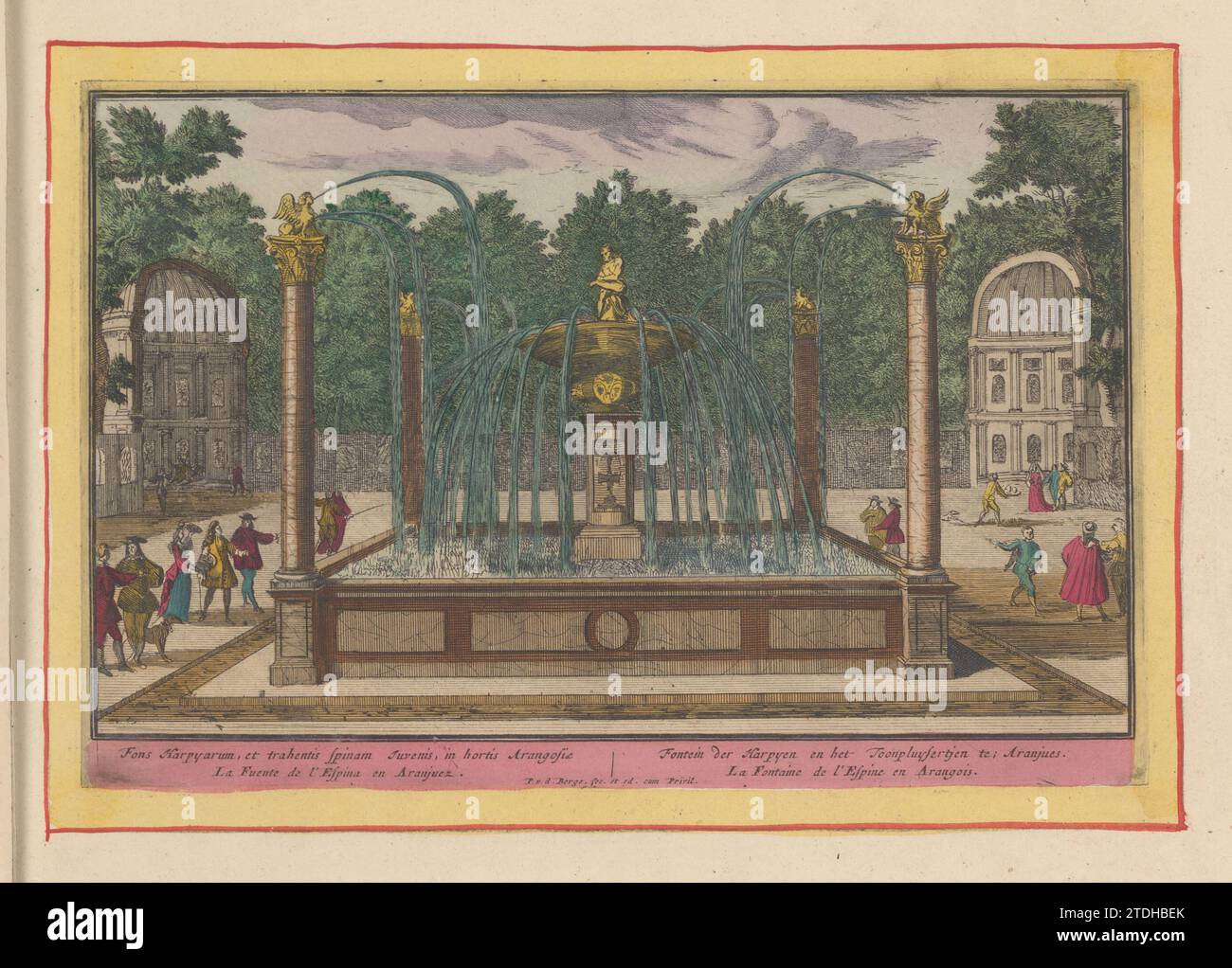 Fontein van de Doornbreekker in the gardens of the Royal Palace of ...